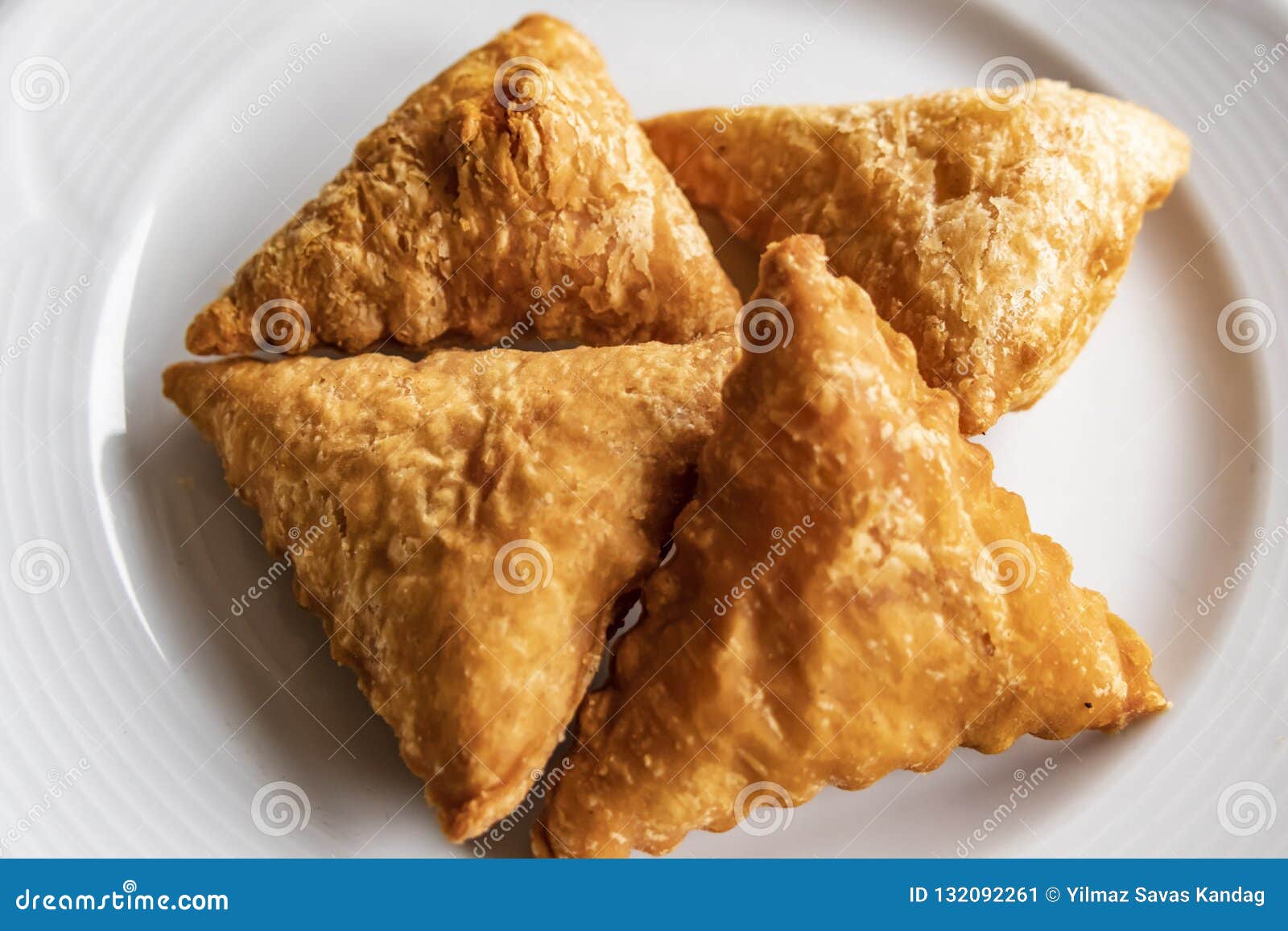 Turkish Puff Pastry Borek Talas Boregi Made With Millefeuille. Stock ...