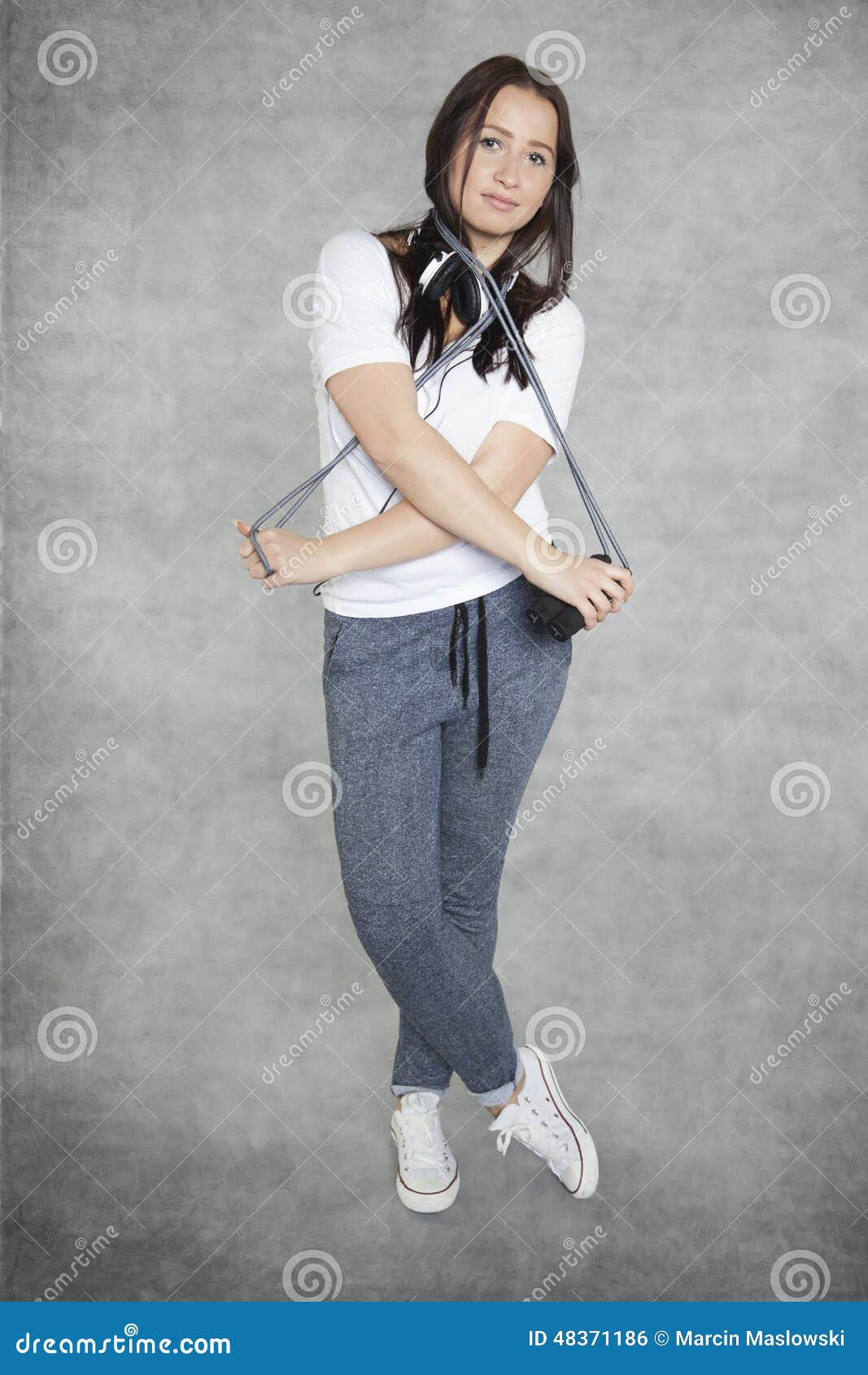 Ready to Exercise stock photo. Image of attractive, beauty - 48371186