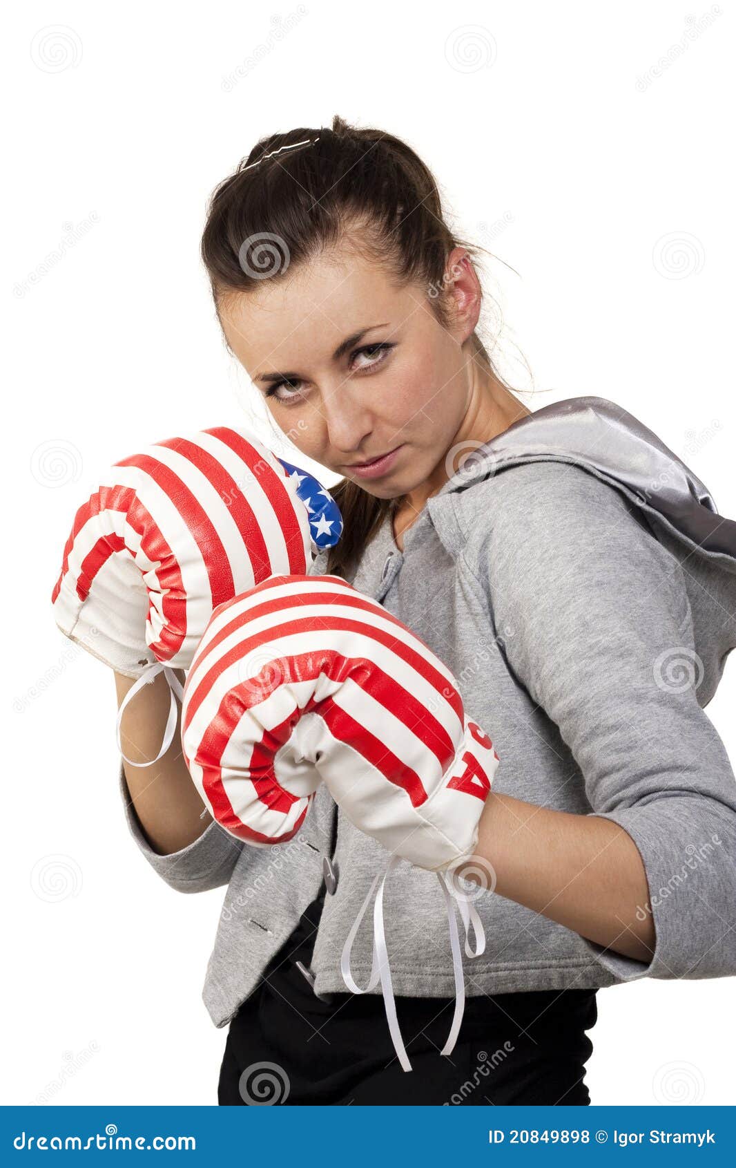 Ready to fight stock photo. Image of attractive, adult - 20849898