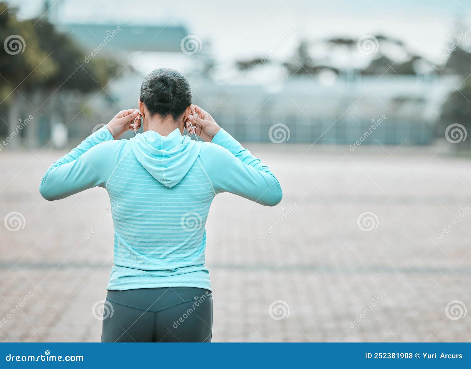 Ready To Go Beast Mode. a Woman Getting Ready for a Run. Stock Photo ...