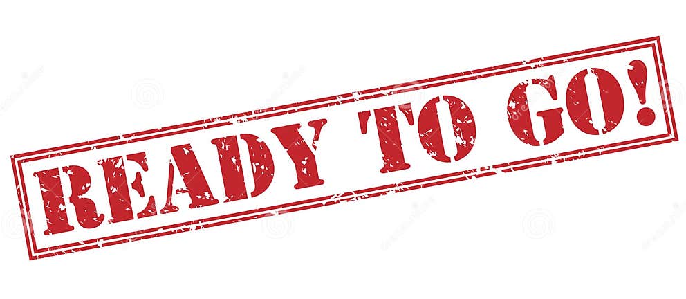 Ready to go stamp stock illustration. Illustration of sticker - 95570931