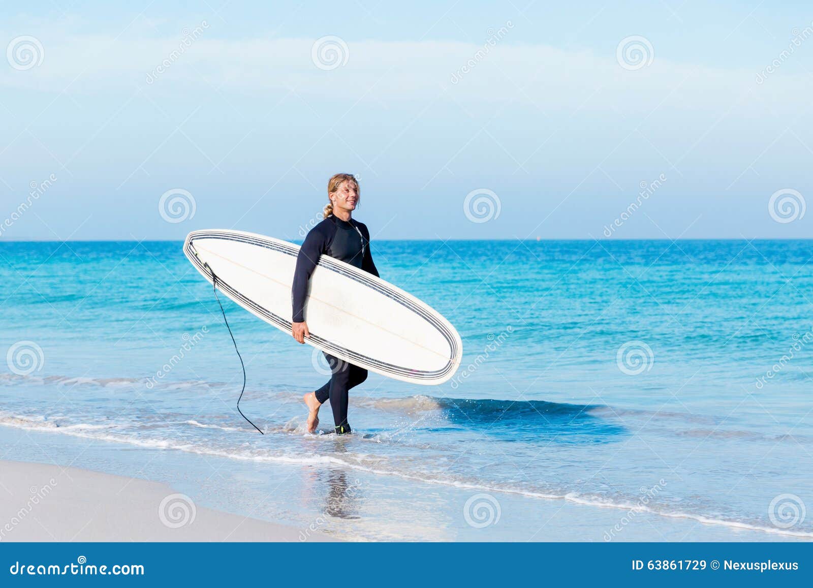 Ready to hit waves stock image. Image of leisure, coast - 63861729