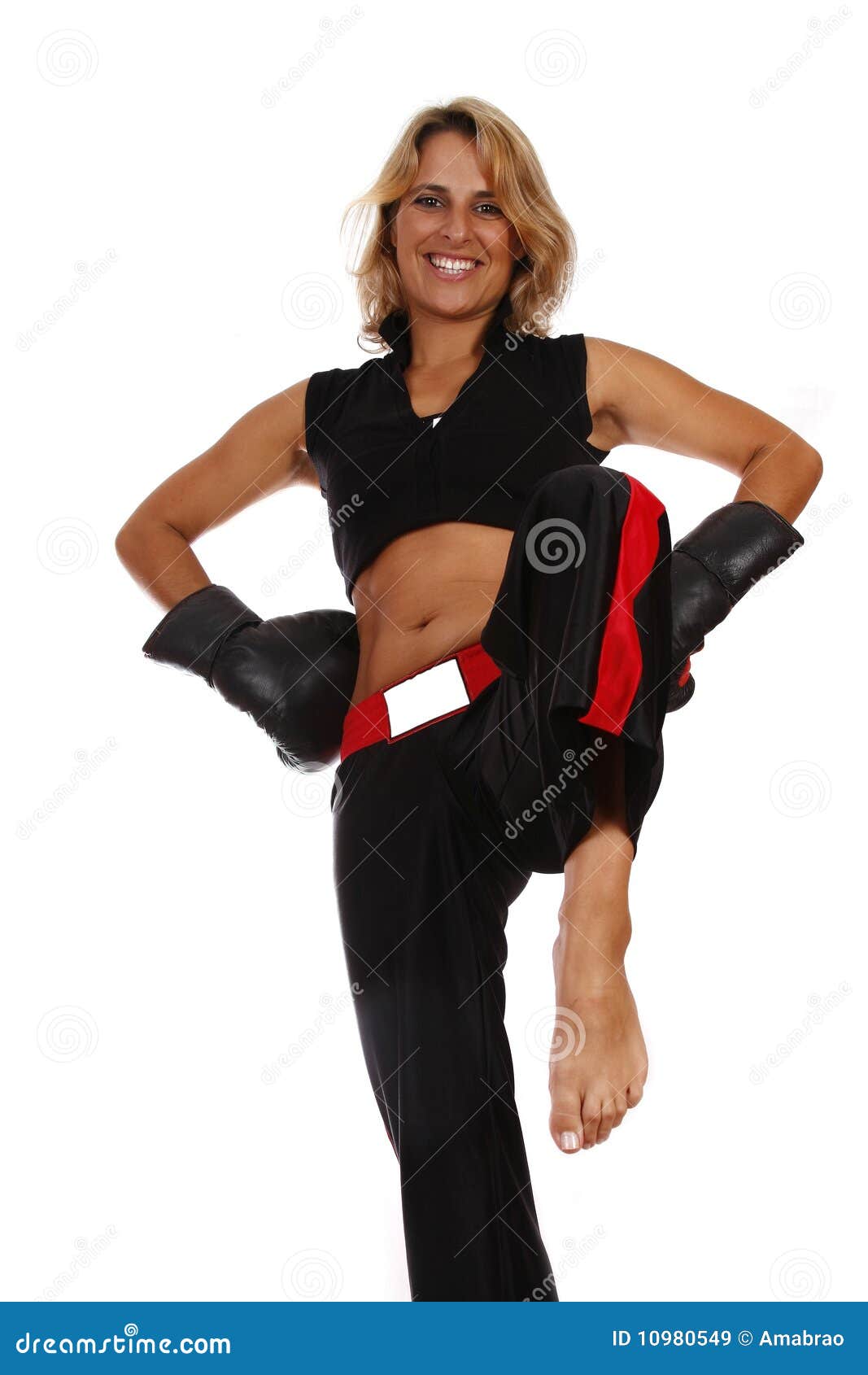 Ready to Kick stock image. Image of defense, caucasian - 10980549