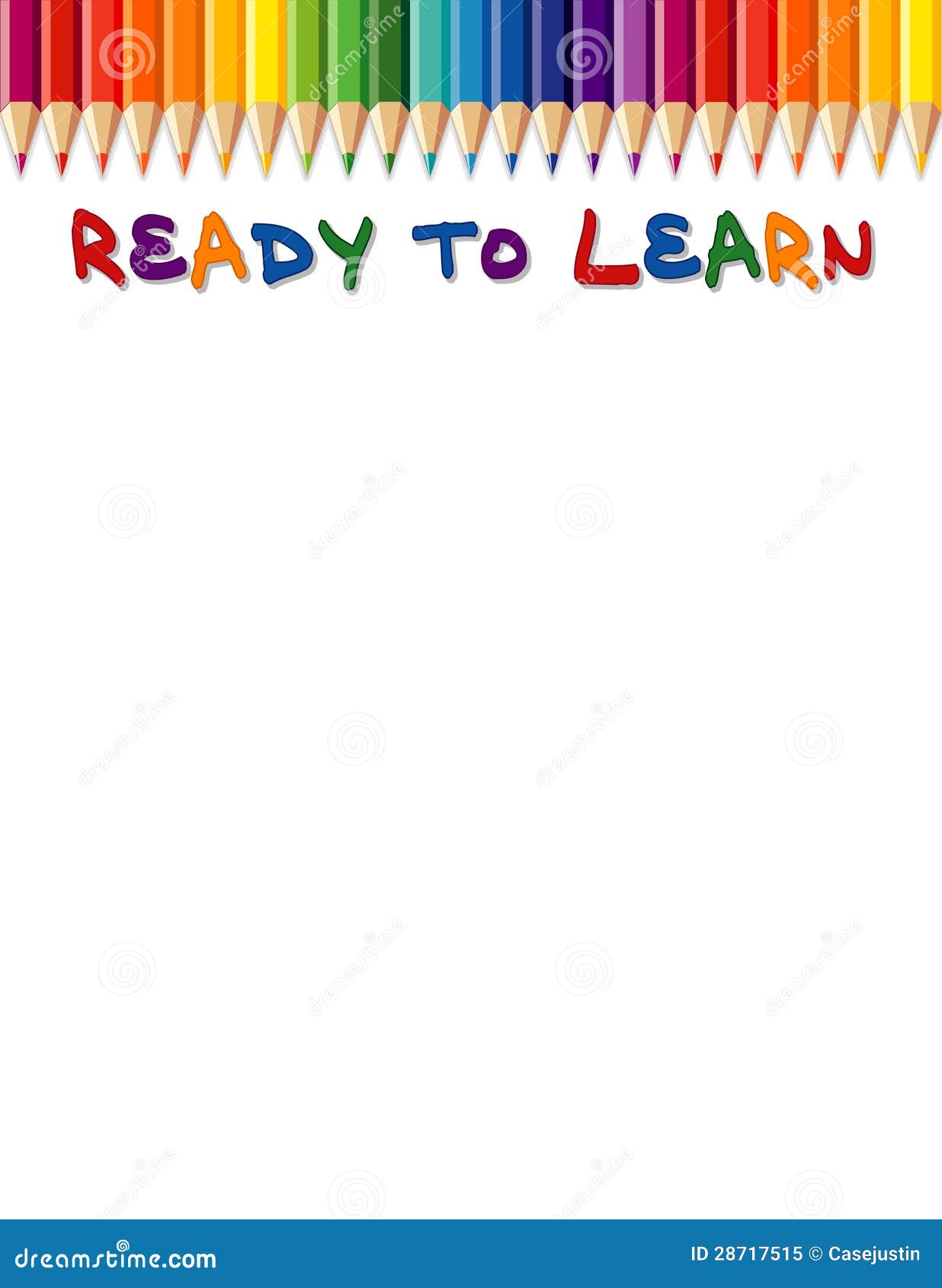 Ready to Learn stock vector. Illustration of daycare - 28717515
