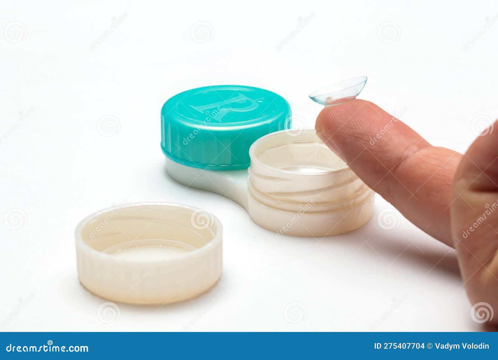Ready To Put on: Contact Lenses for Vision Correction Stock Photo ...