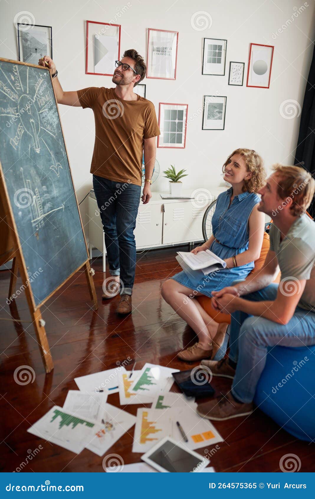 Ready To Put Their Creativity To Work. a Group of Creative Workers ...