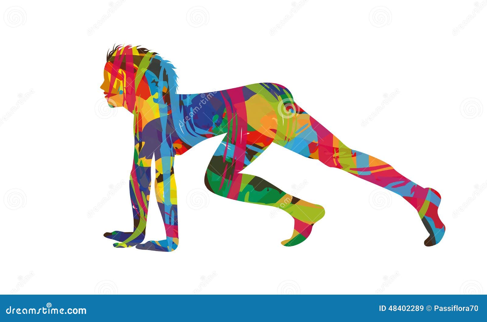 Ready to run stock vector. Illustration of departure - 48402289