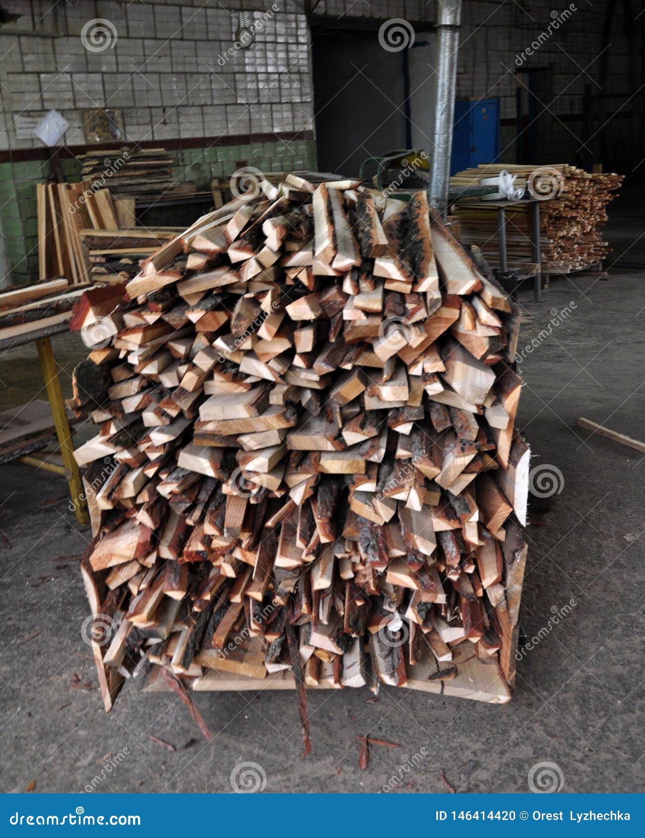 Lumber in the factory stock photo. Image of business - 146414420