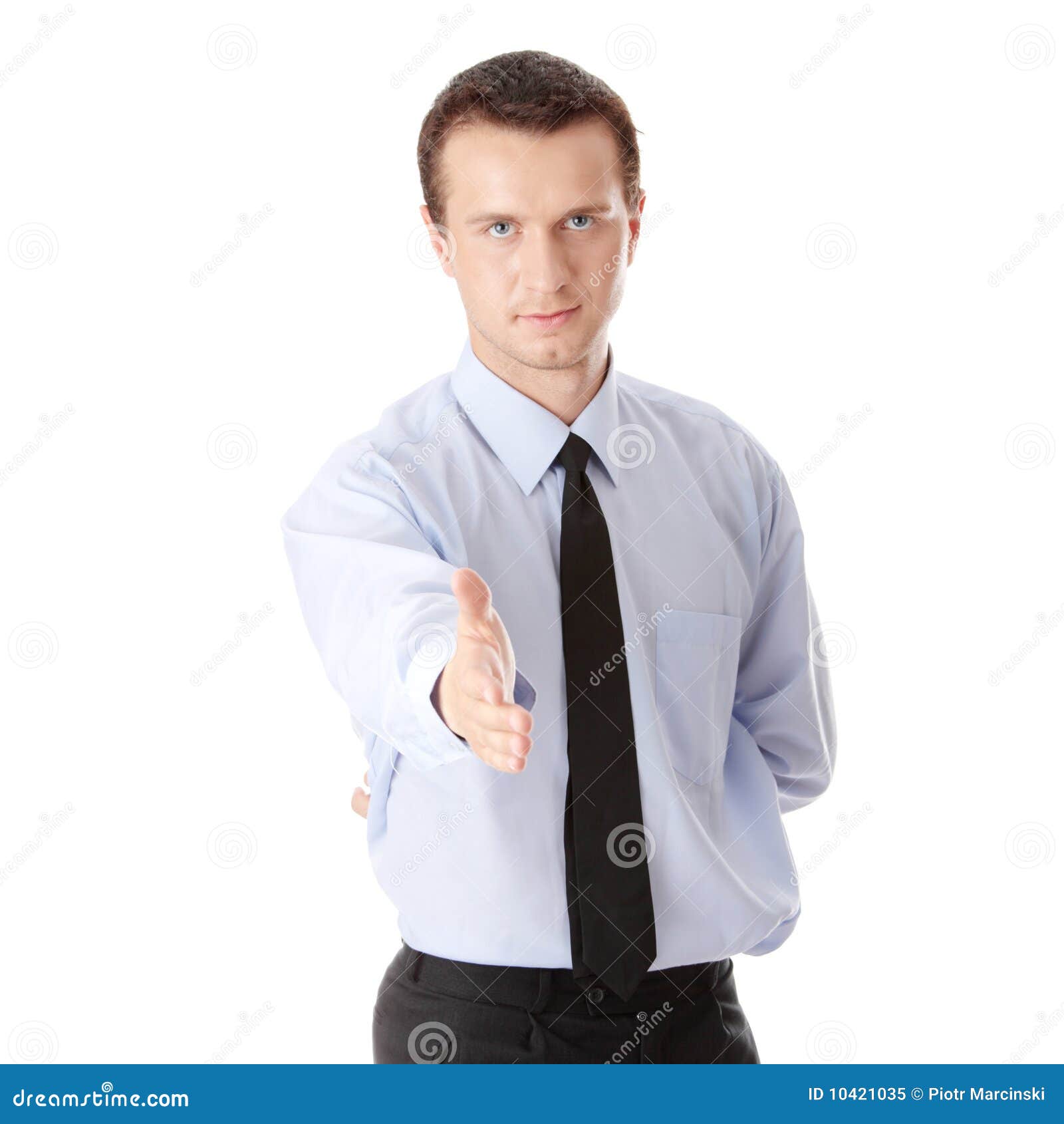 Ready To Set a Deal Over White Background Stock Image - Image of ...