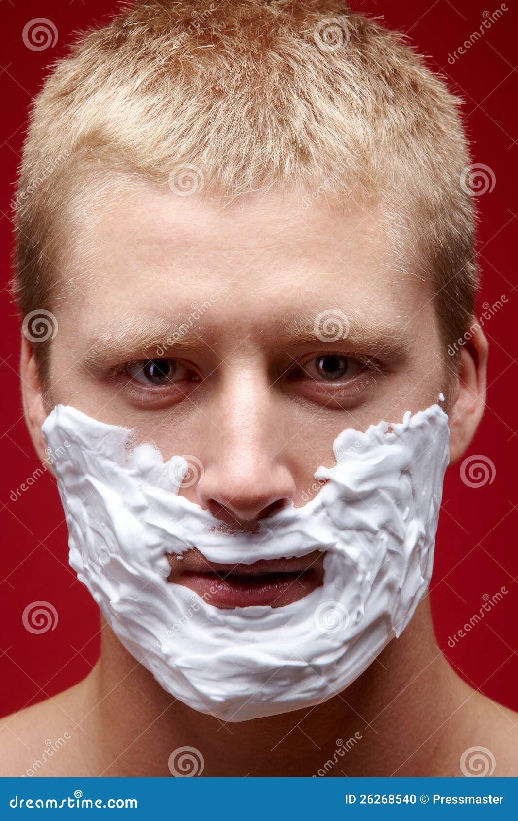 Ready to shave stock photo. Image of caucasian, people - 26268540
