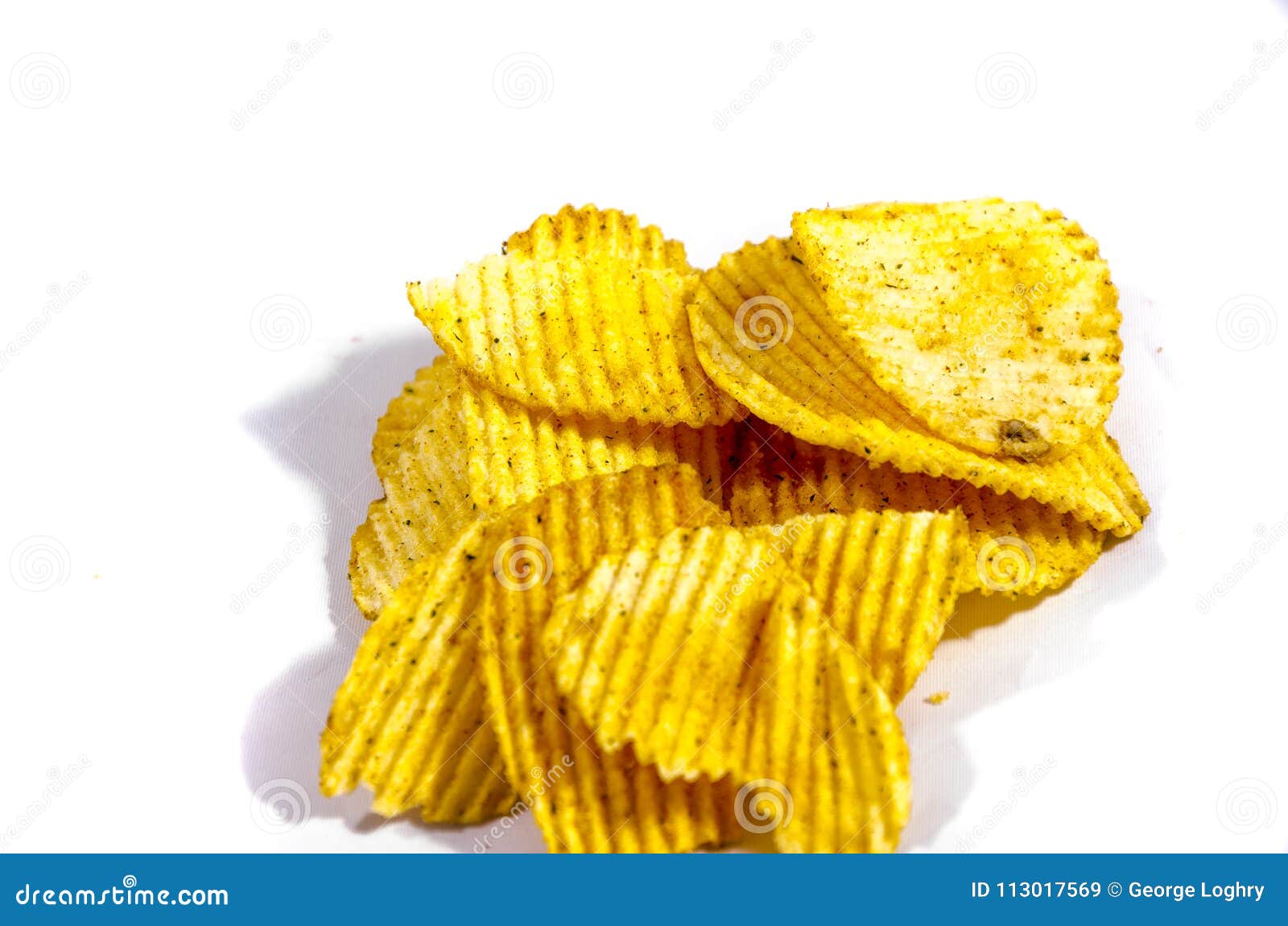 Ready for Your Stack of Potato Chips Stock Image - Image of backed ...