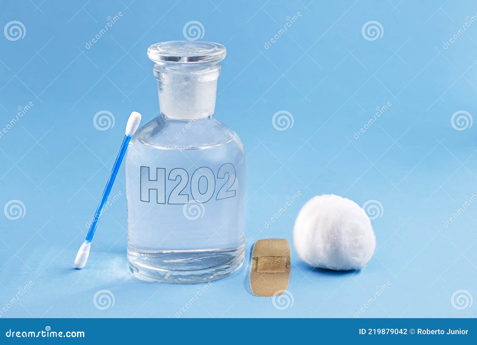 Reagent Bottle with Glass Stopper, with Hydrogen Peroxide Inside ...