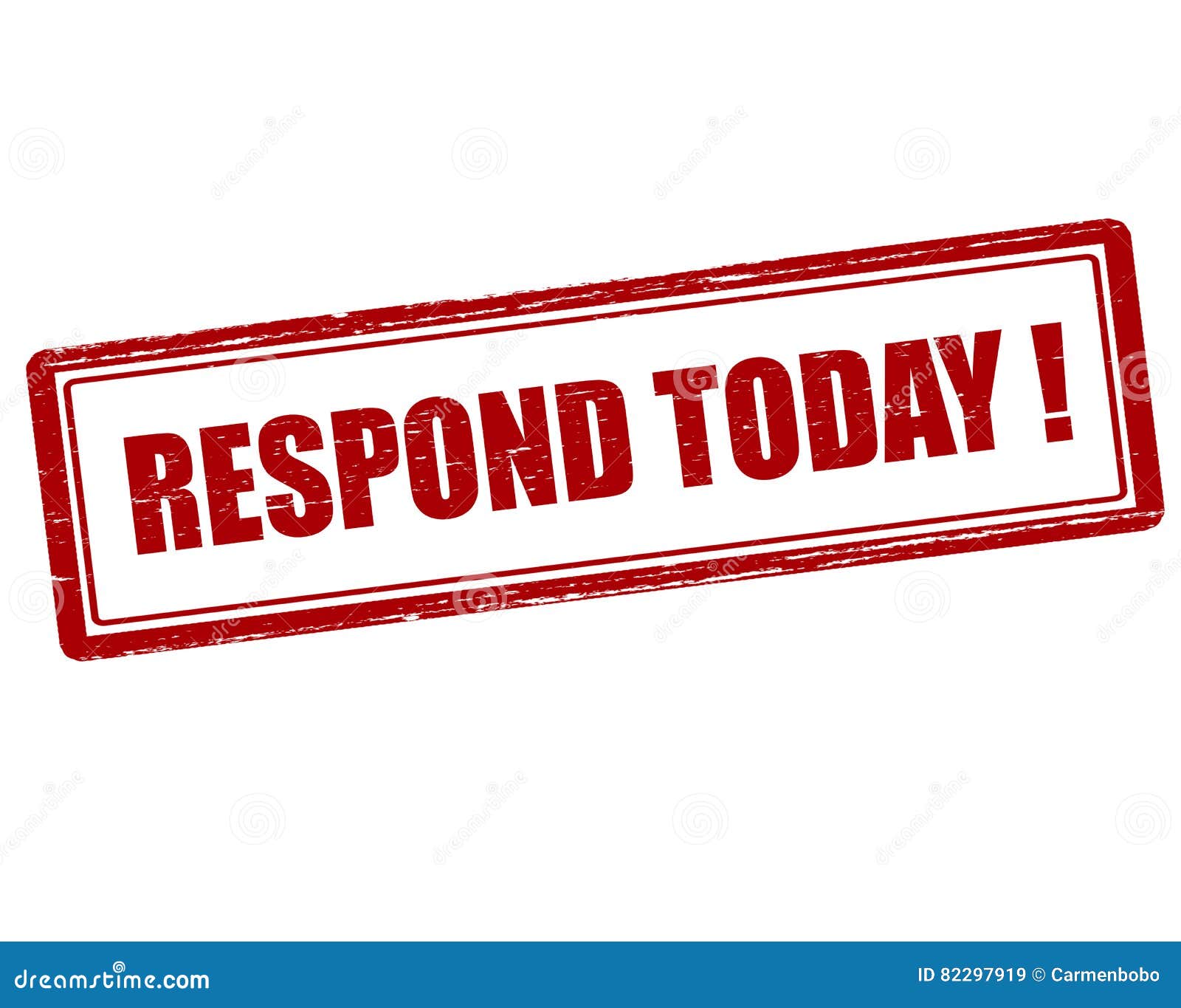 Reagieren Sie heute stock abbildung. Illustration von reagieren - 82297919