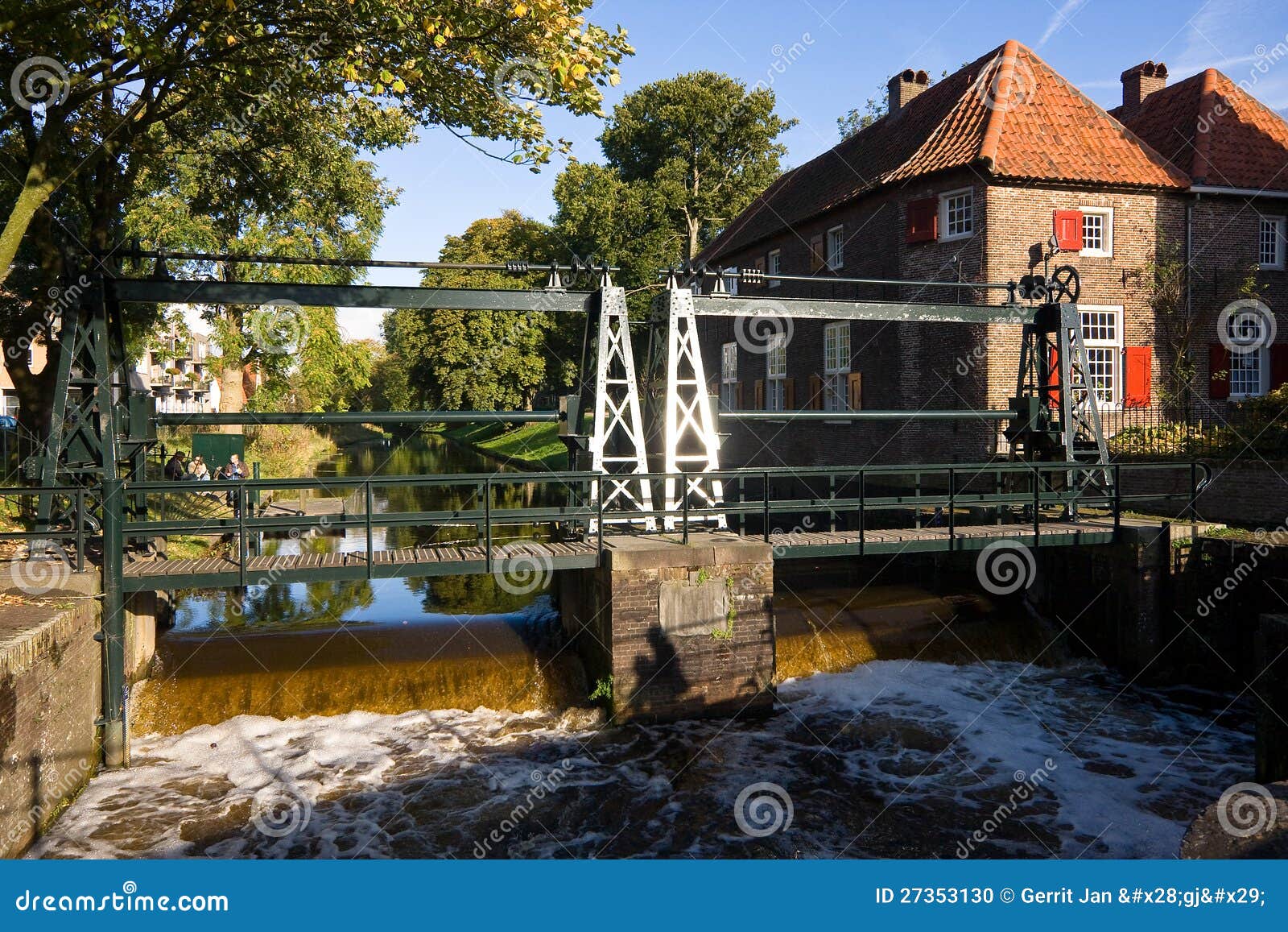 Real Autumn Landscape Scene Stock Photo - Image of canal, shape: 27353130