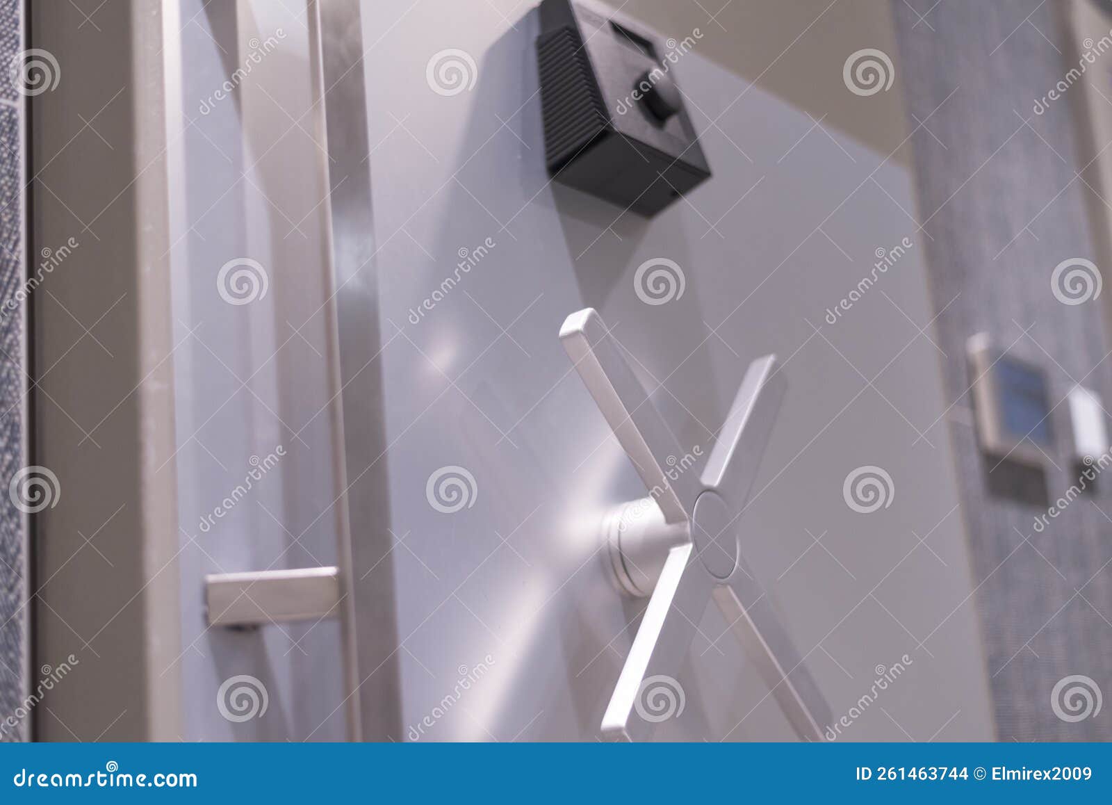 Real Bank Vault Door. Closed Safe in Bank Stock Photo - Image of mobile ...