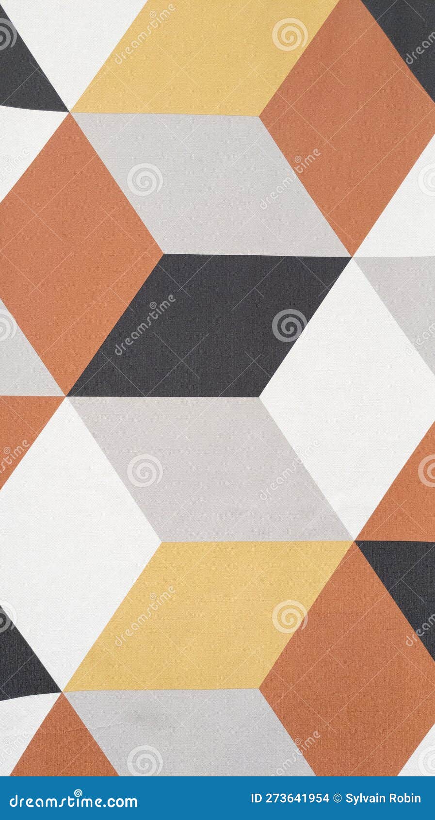 Real Bas-relief 3D Square Cube Interior Wall in Retro Color Background ...