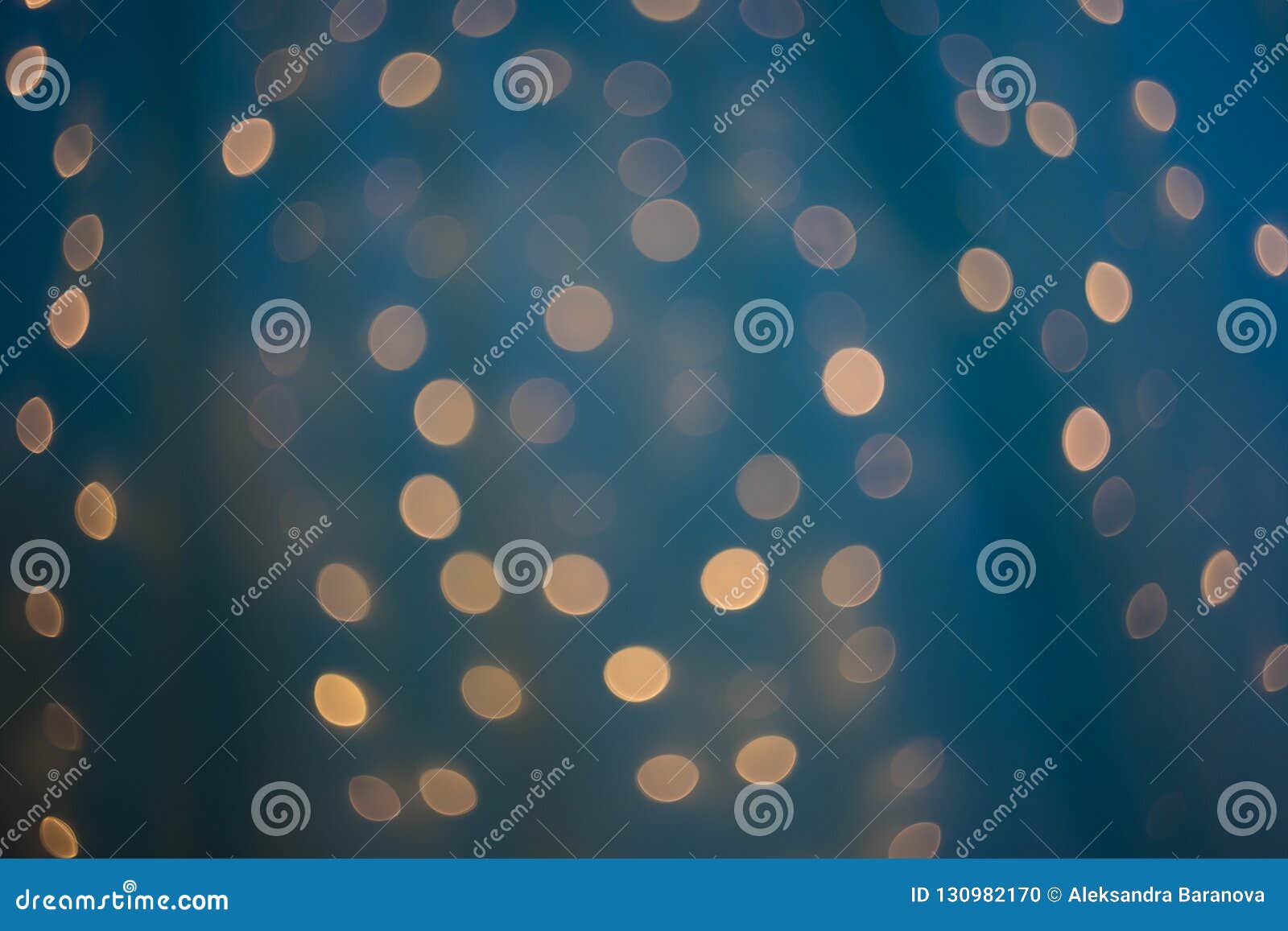 A Real Beautiful Bokeh on Blue Festive Background, Stock Photo - Image ...