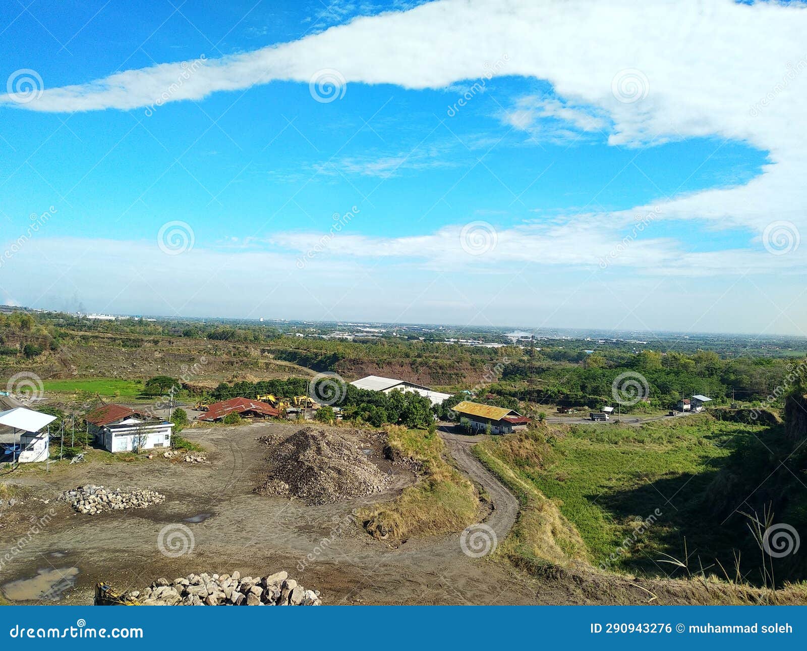 The Real Beauty of the Village with Natural Views Stock Photo - Image ...