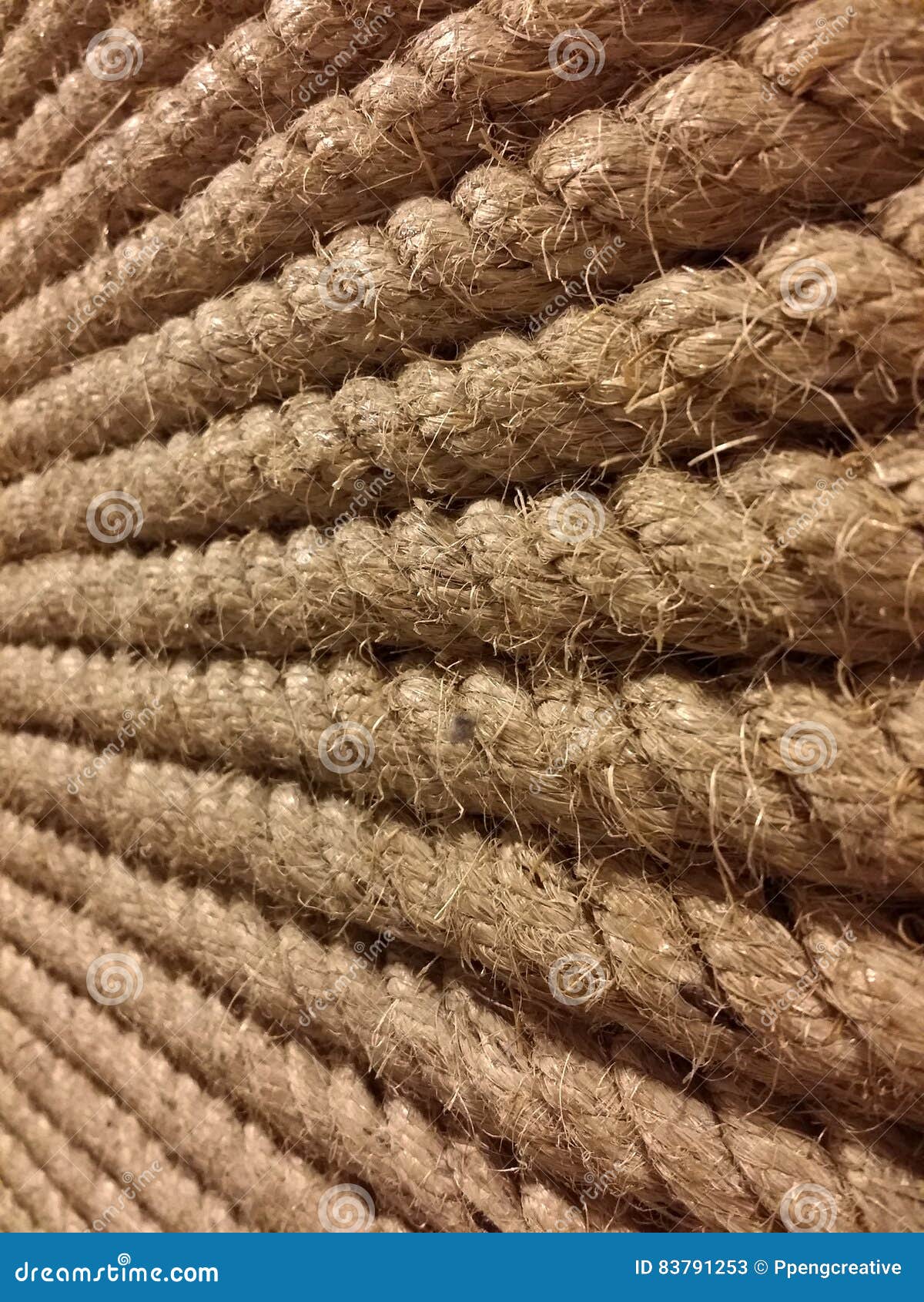 Real Big Rough and Tough Rope. Stock Image - Image of texture, natural ...