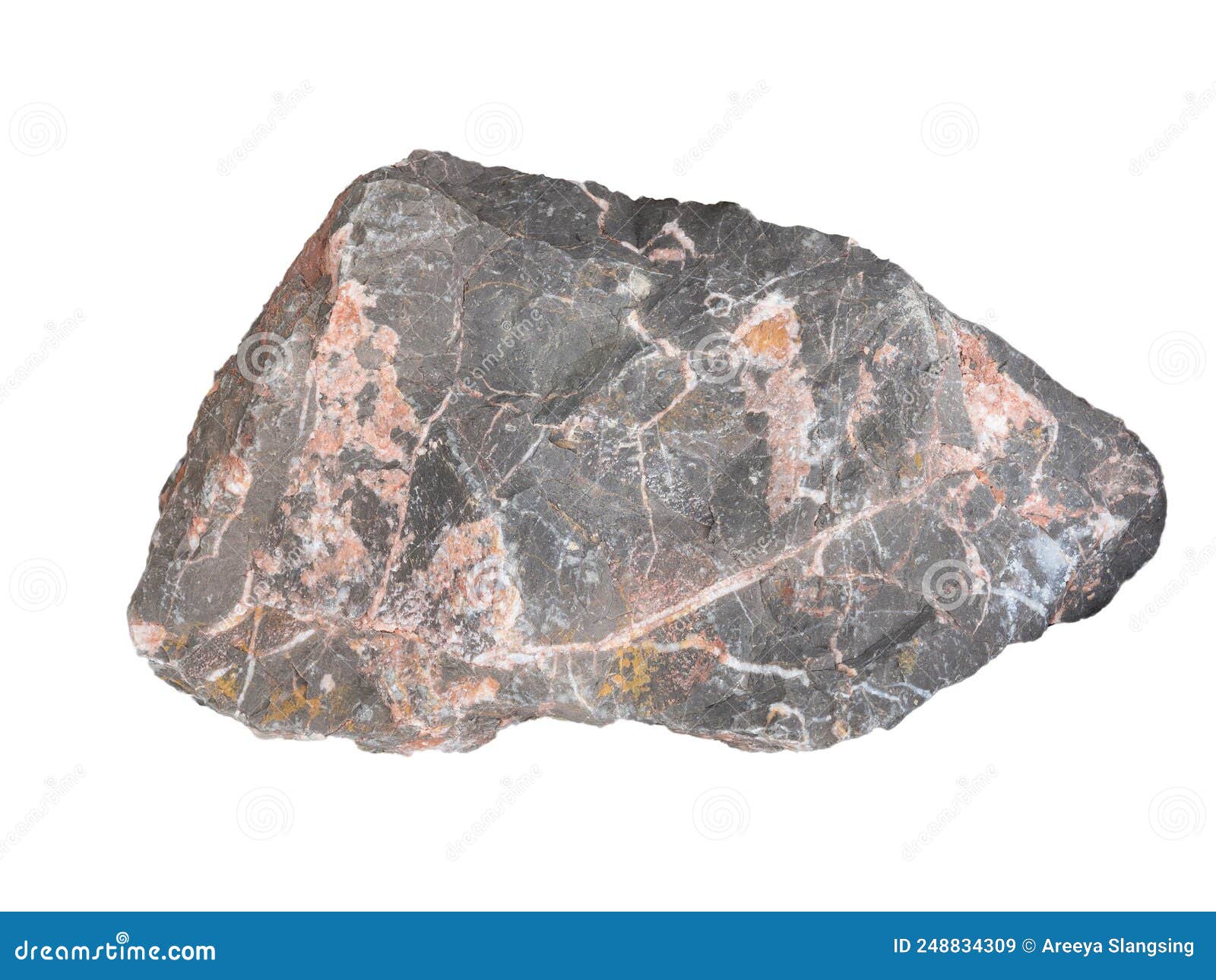 Real Big Stone Granite Isolated on White Stock Image - Image of blocks ...