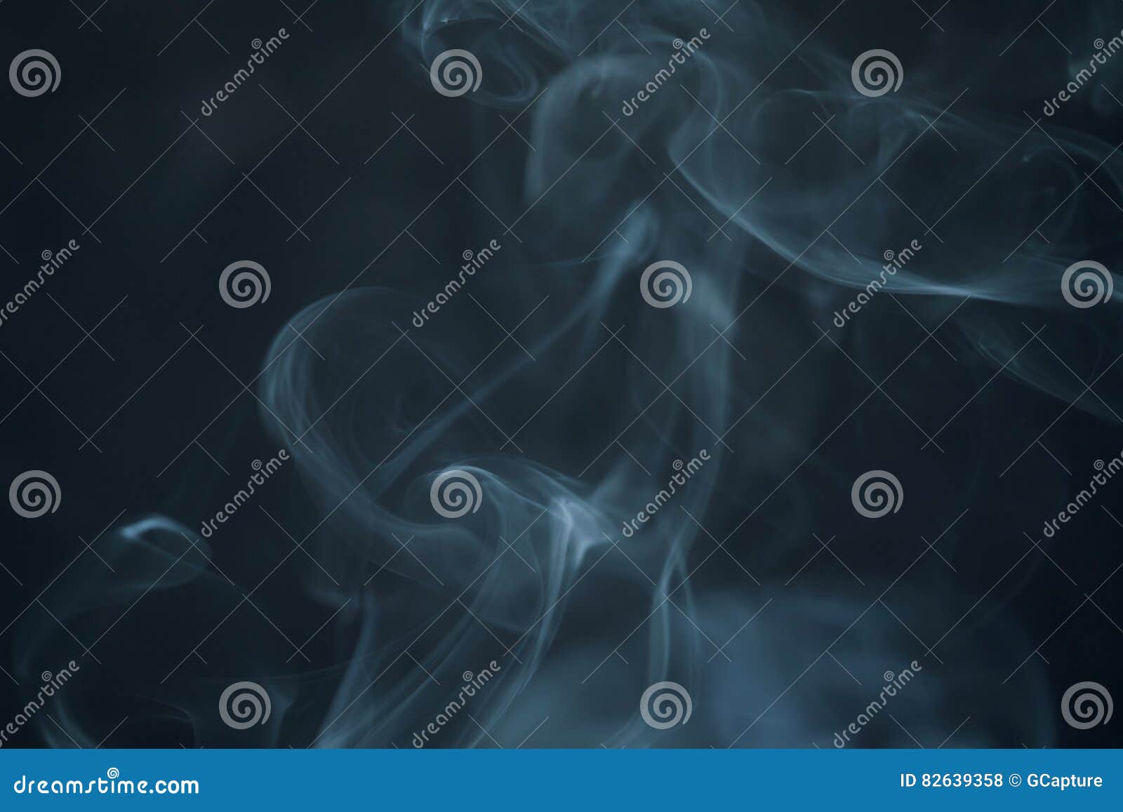 Real Blue Smoke Background in Dark Environment Stock Photo - Image of ...