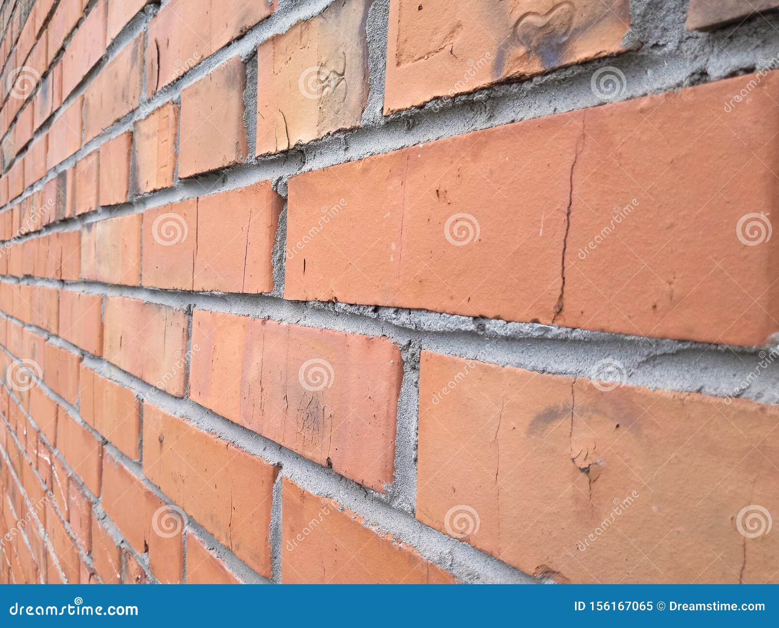 Real Brick Wall Texture Background Stock Image - Image of orange ...