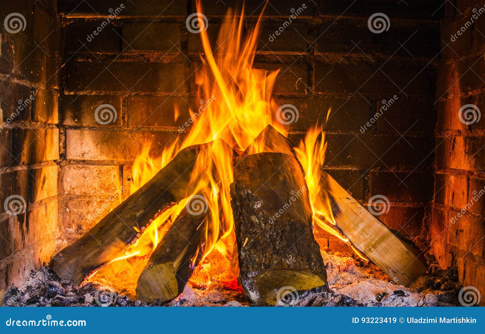 Real burning wood stock image. Image of bright, burn - 93223419