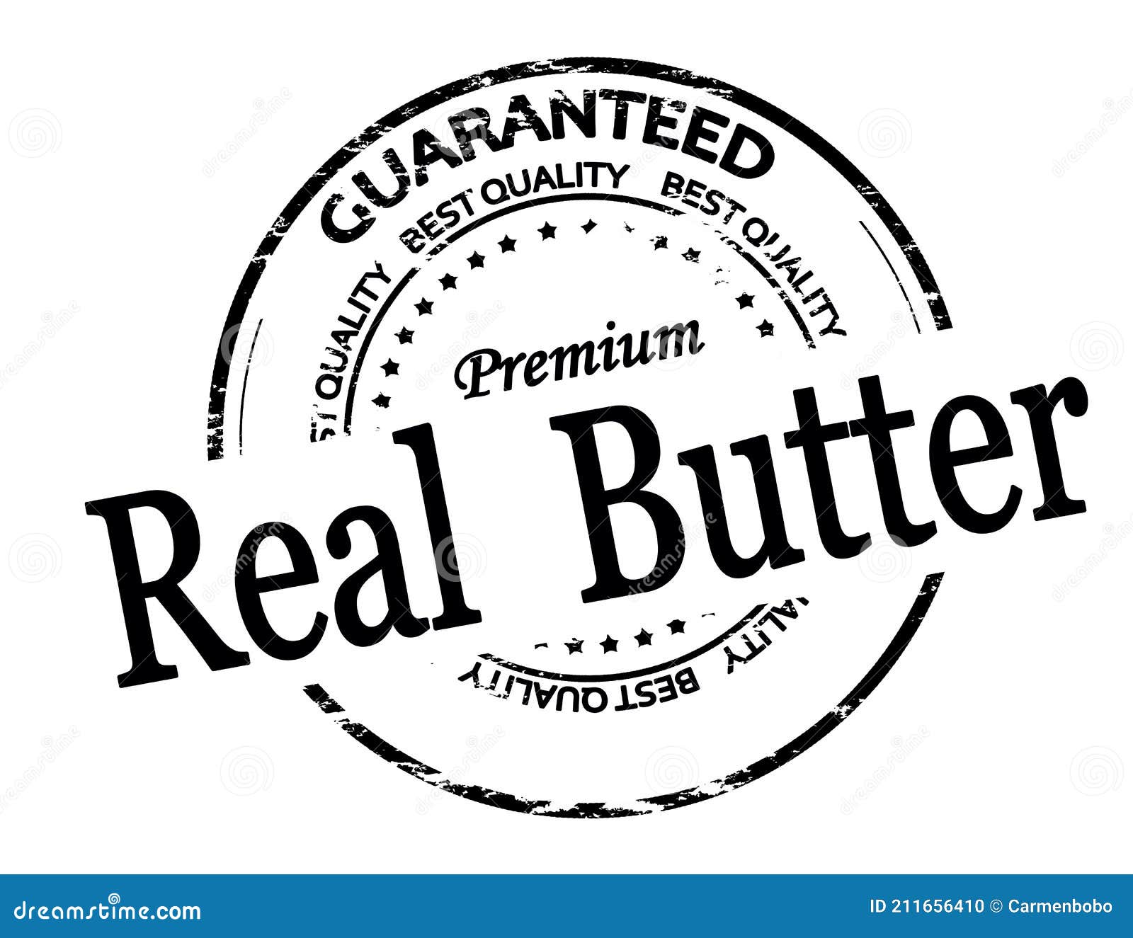 Black Stamp with Text Real Butter Stock Vector - Illustration of price ...