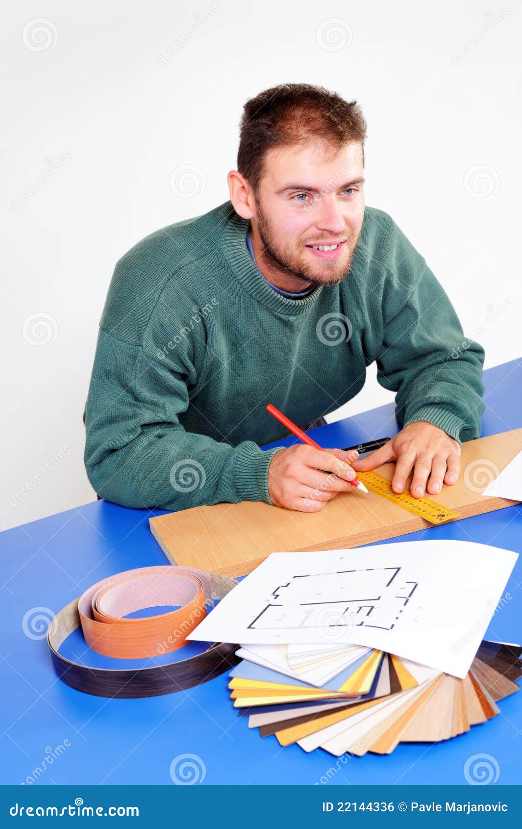 Real carpenter stock photo. Image of handsome, male, wood - 22144336