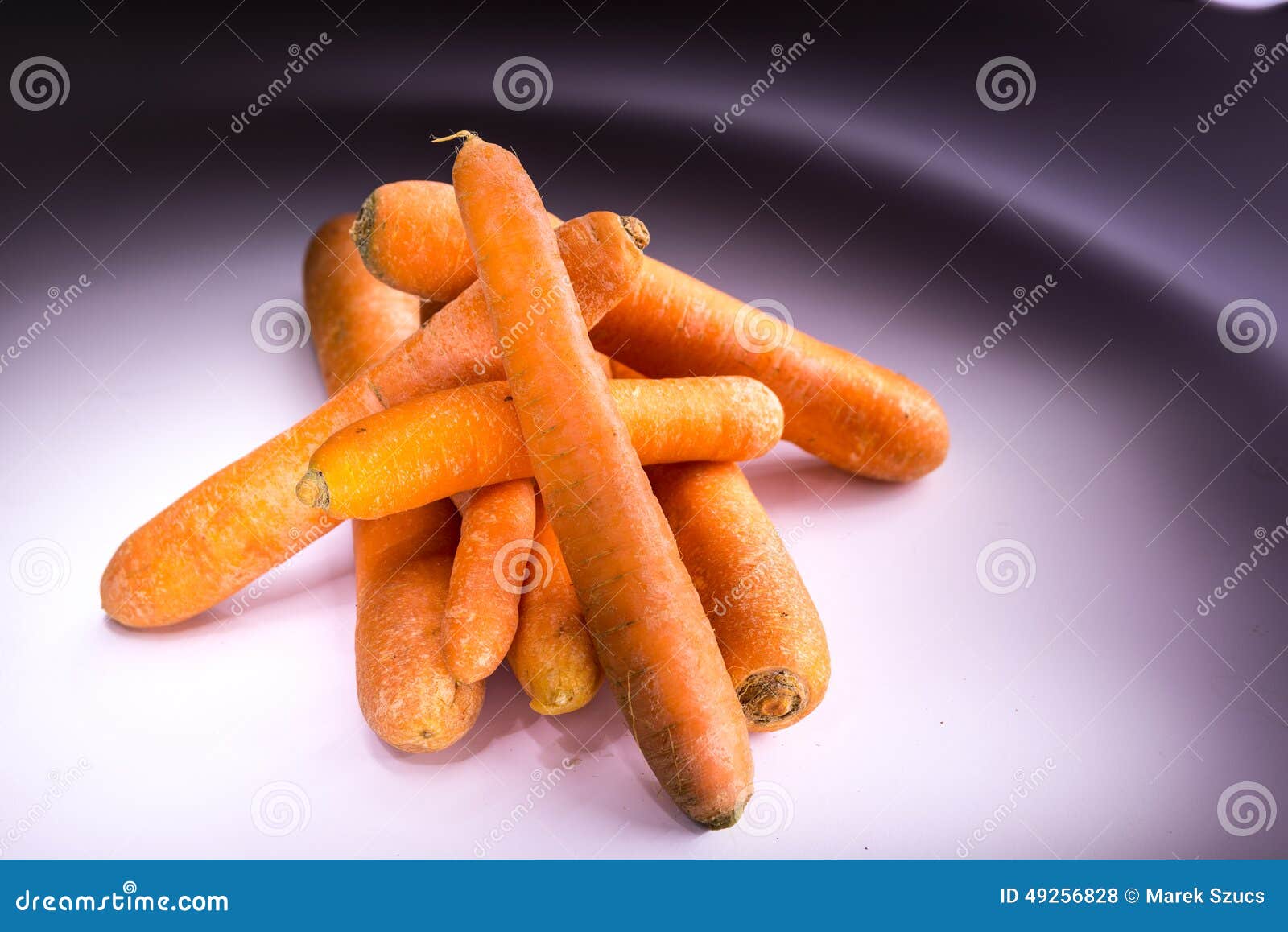 Real Carrot Painted with Light Stock Photo - Image of paint, spring ...