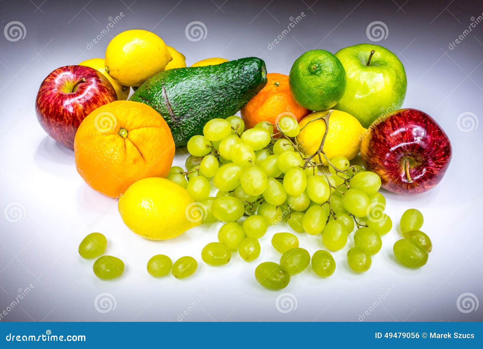 Real Colorful Fruits Painted with Light Stock Photo - Image of diet ...