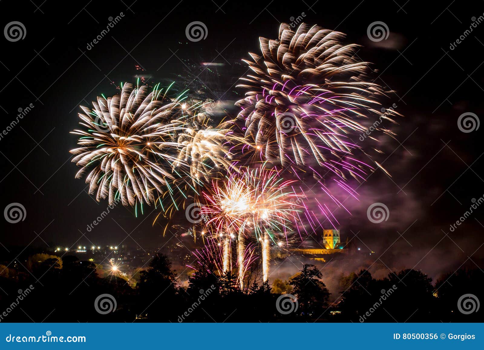Colourful Fireworks Explosion On Black Background, Pack Of Variety Of ...