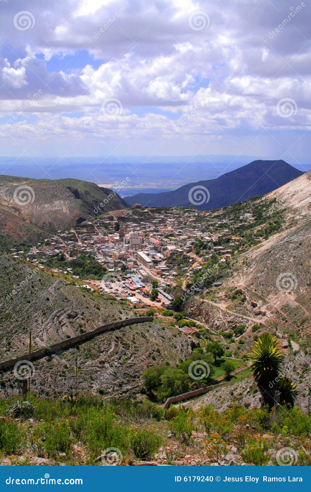 Real de catorce aerial stock photo. Image of clouds, mexico - 6179240