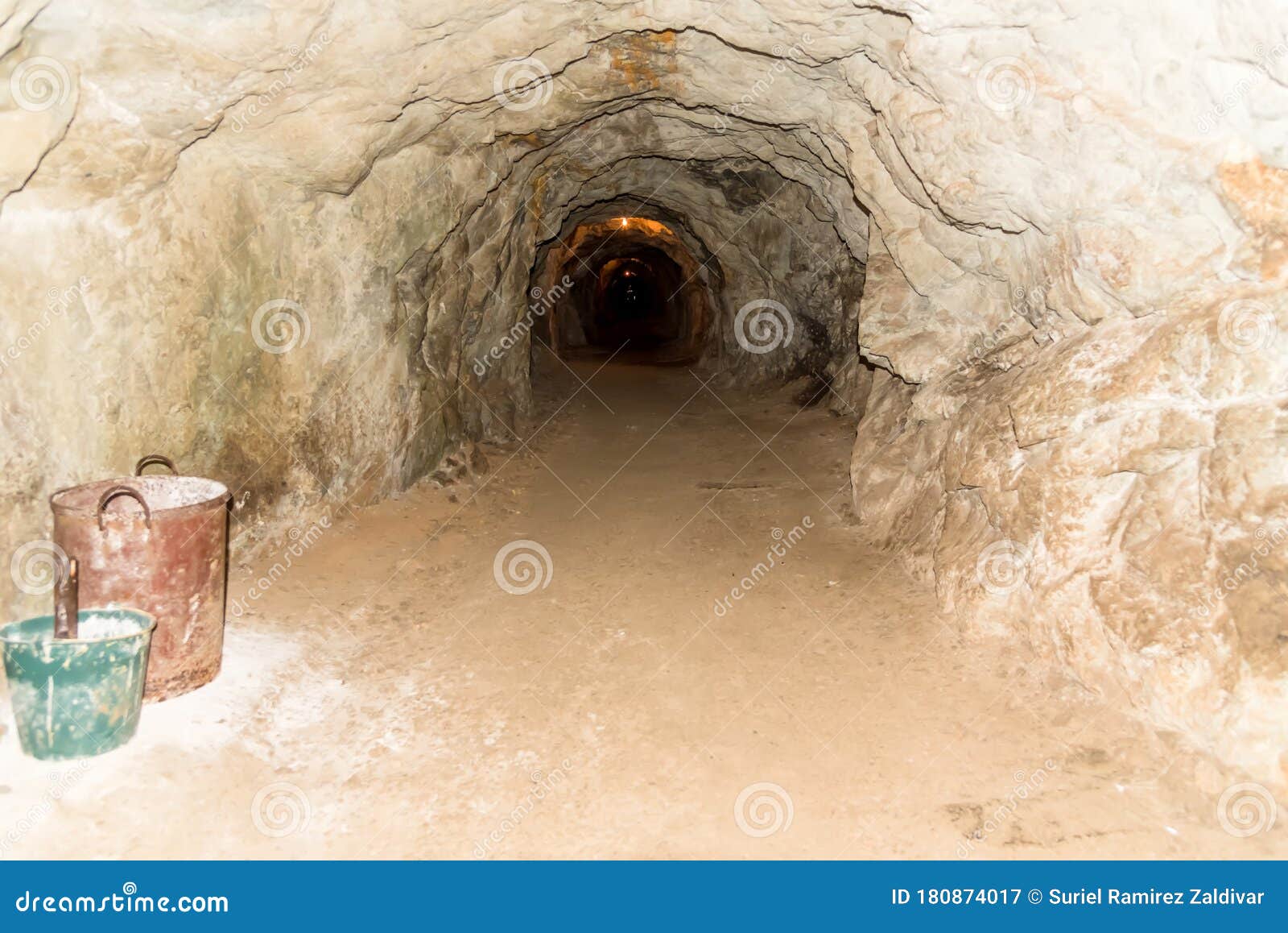 Inside of an Old Gold Mine Real Del Monte Hidalgo Stock Image - Image ...
