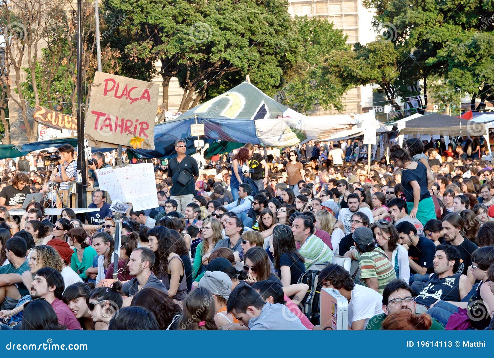 Real Democracy Now, Barcelona, Spain Editorial Stock Photo - Image of ...