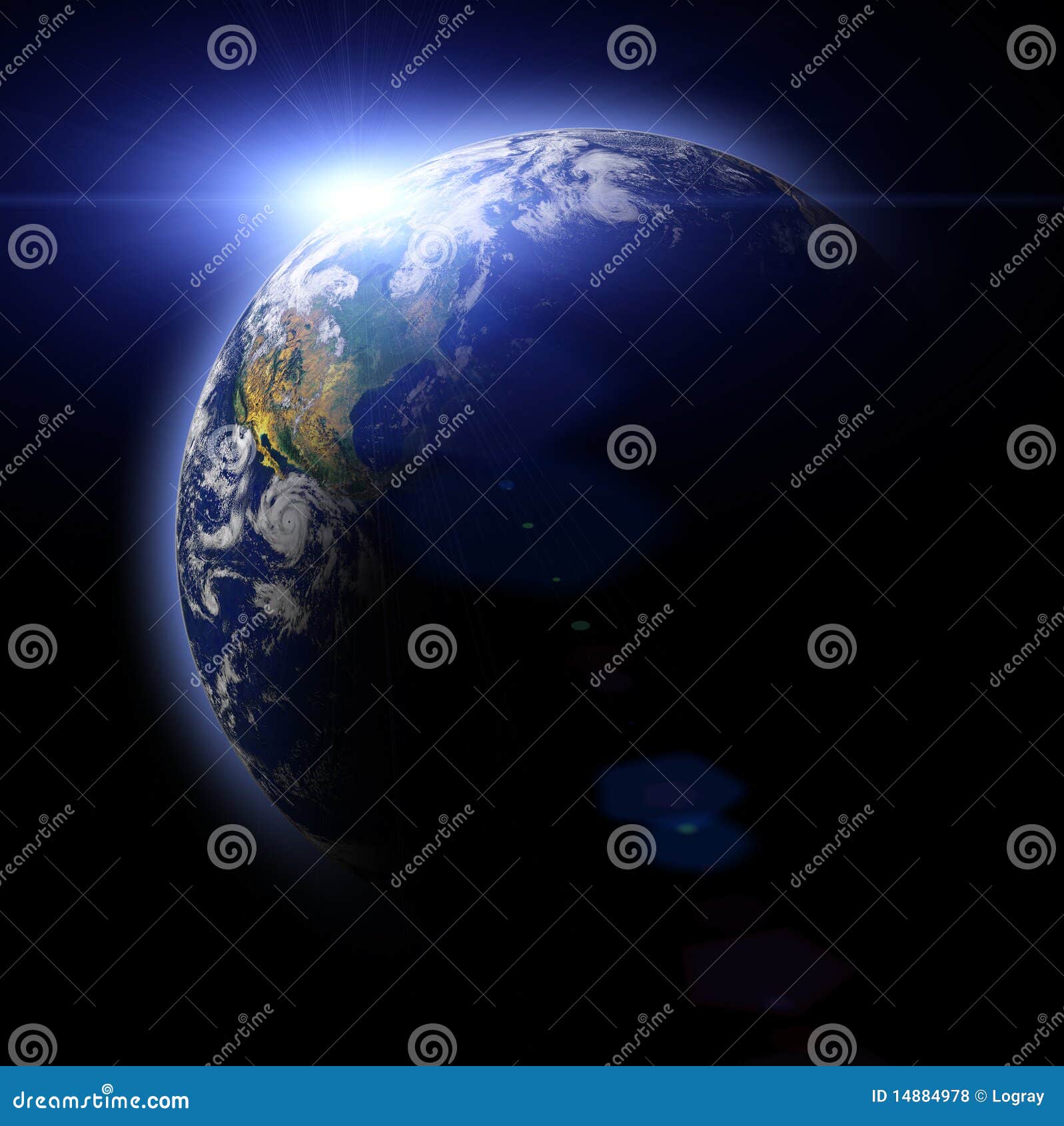 Real Earth With The Atmosphere Royalty-Free Stock Photography ...