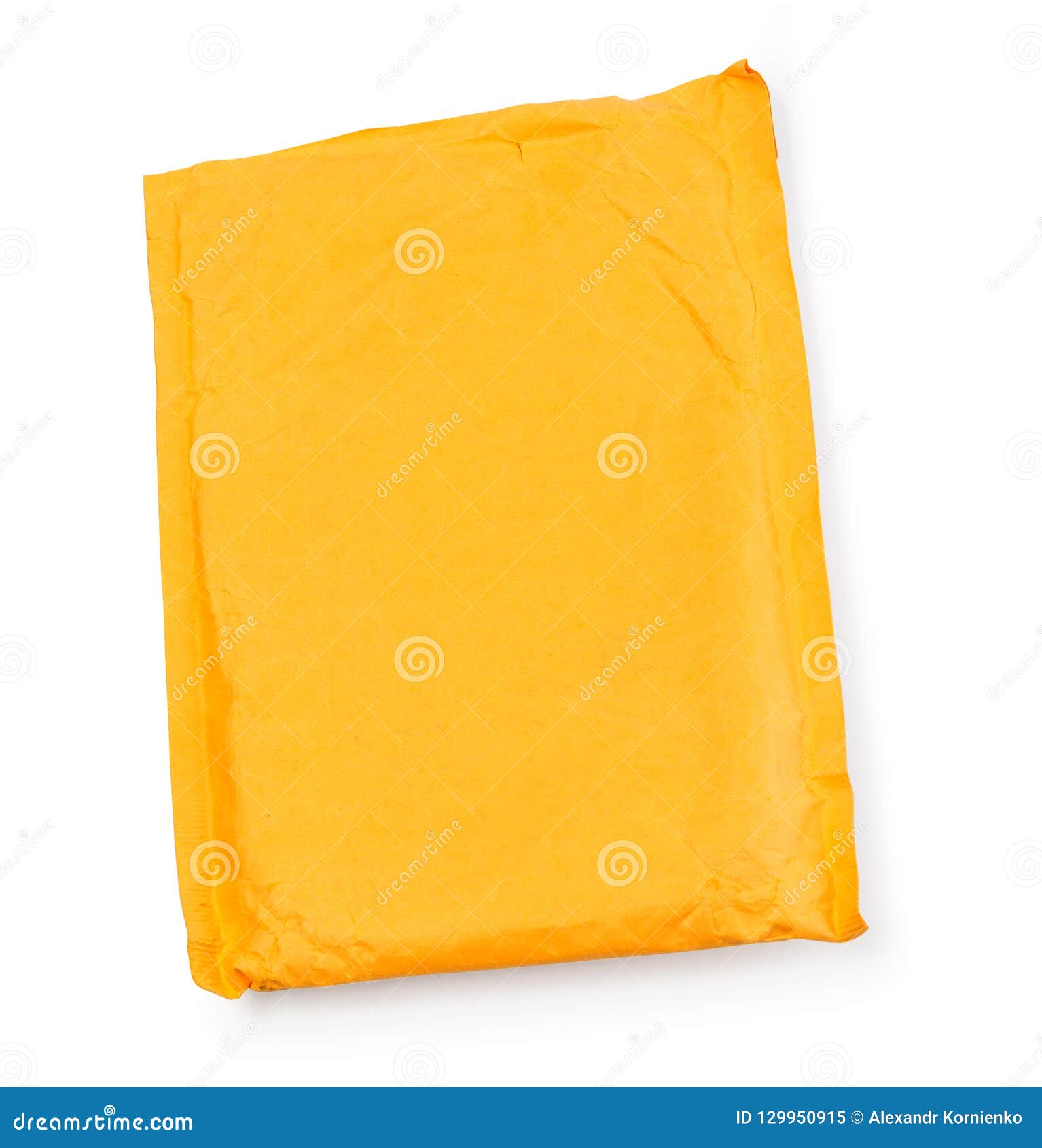 Real Envelope Isolated on White Stock Image - Image of grunge, aged ...