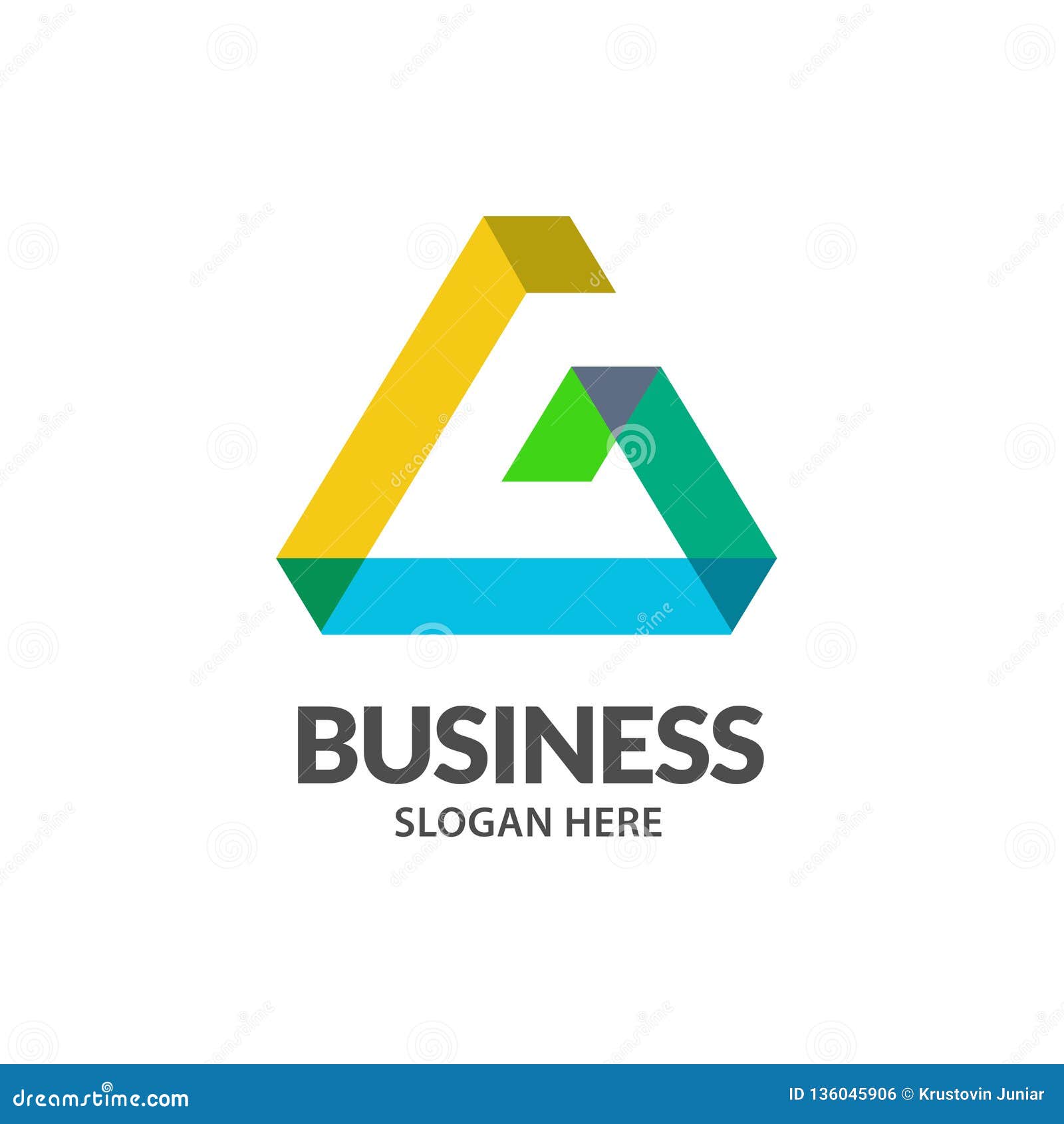 Letter G Triangle Color Logo Stock Vector - Illustration of font ...