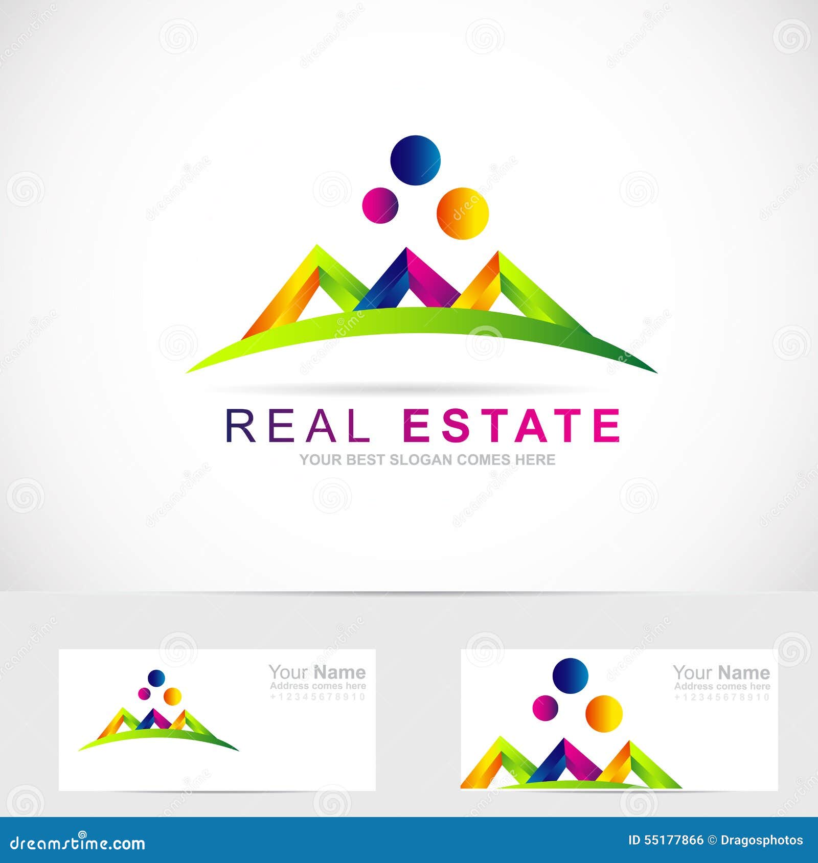 Real estate abstract logo stock vector. Illustration of house - 55177866