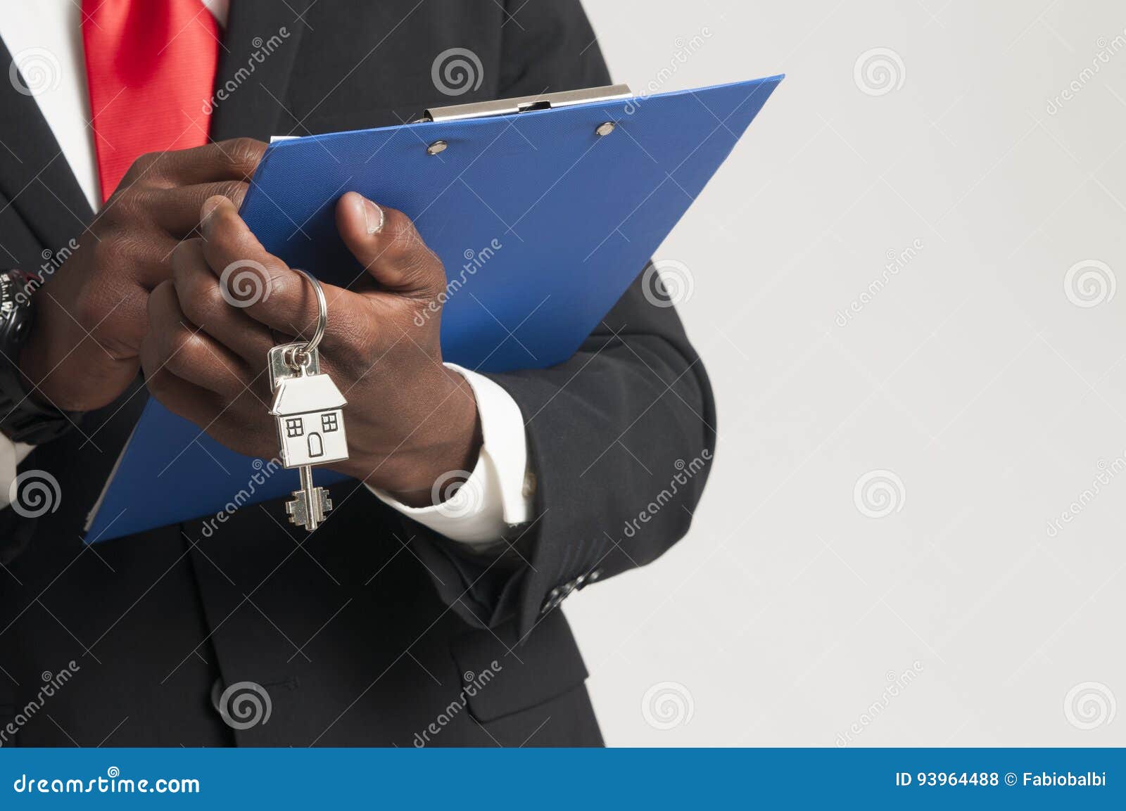 Real Estate Agent Handing Over House Keys. Stock Photo - Image of ...