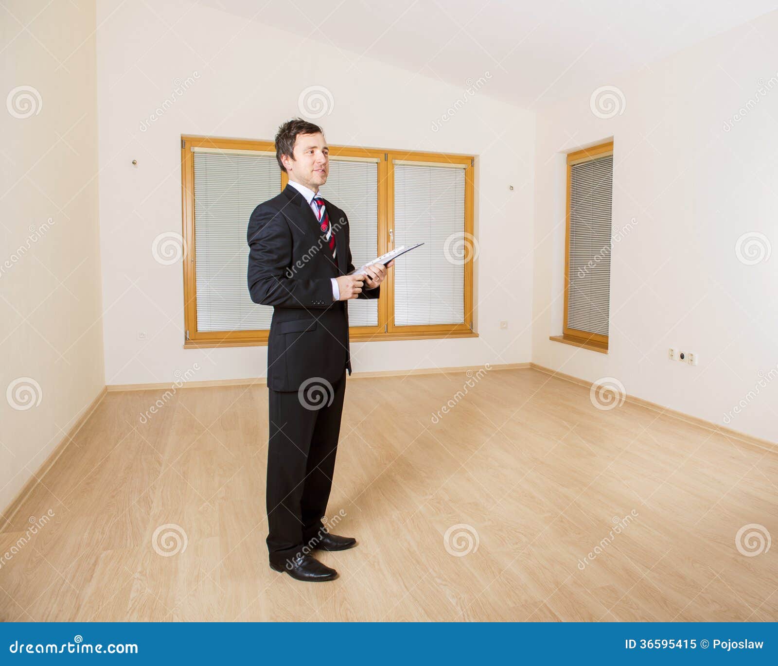 Real Estate Agent stock image. Image of real, standing - 36595415