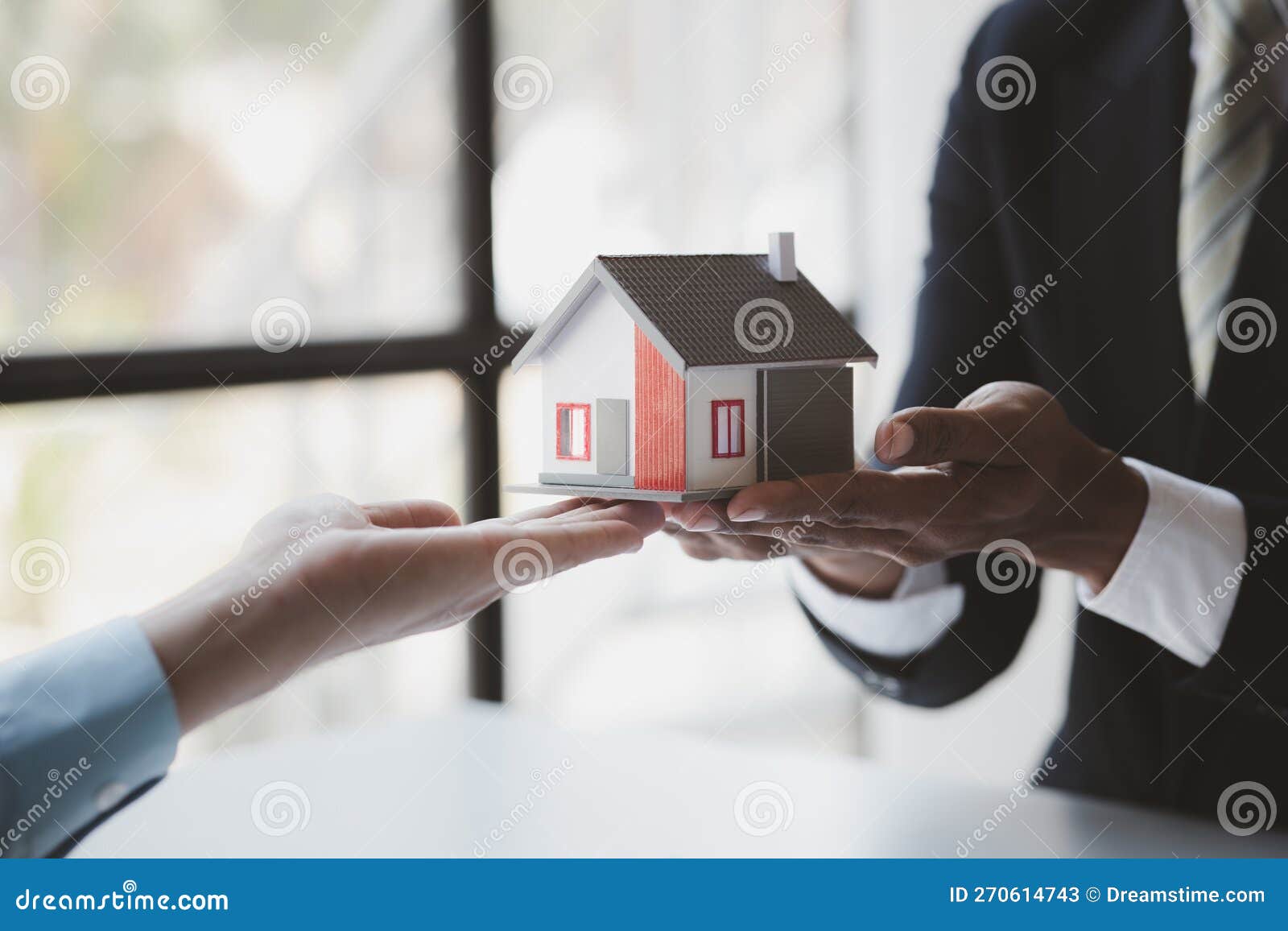 Real Estate Agents Explain Models of Housing Estates in Projects To ...