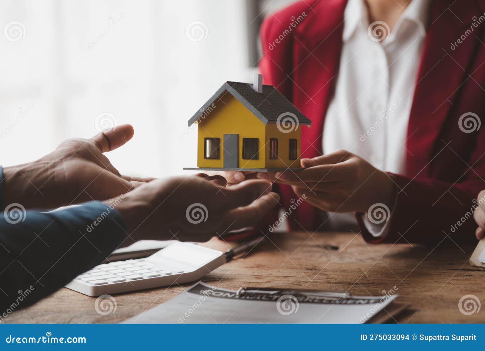 Real Estate Agents Explain Models of Housing Estates in Projects To ...