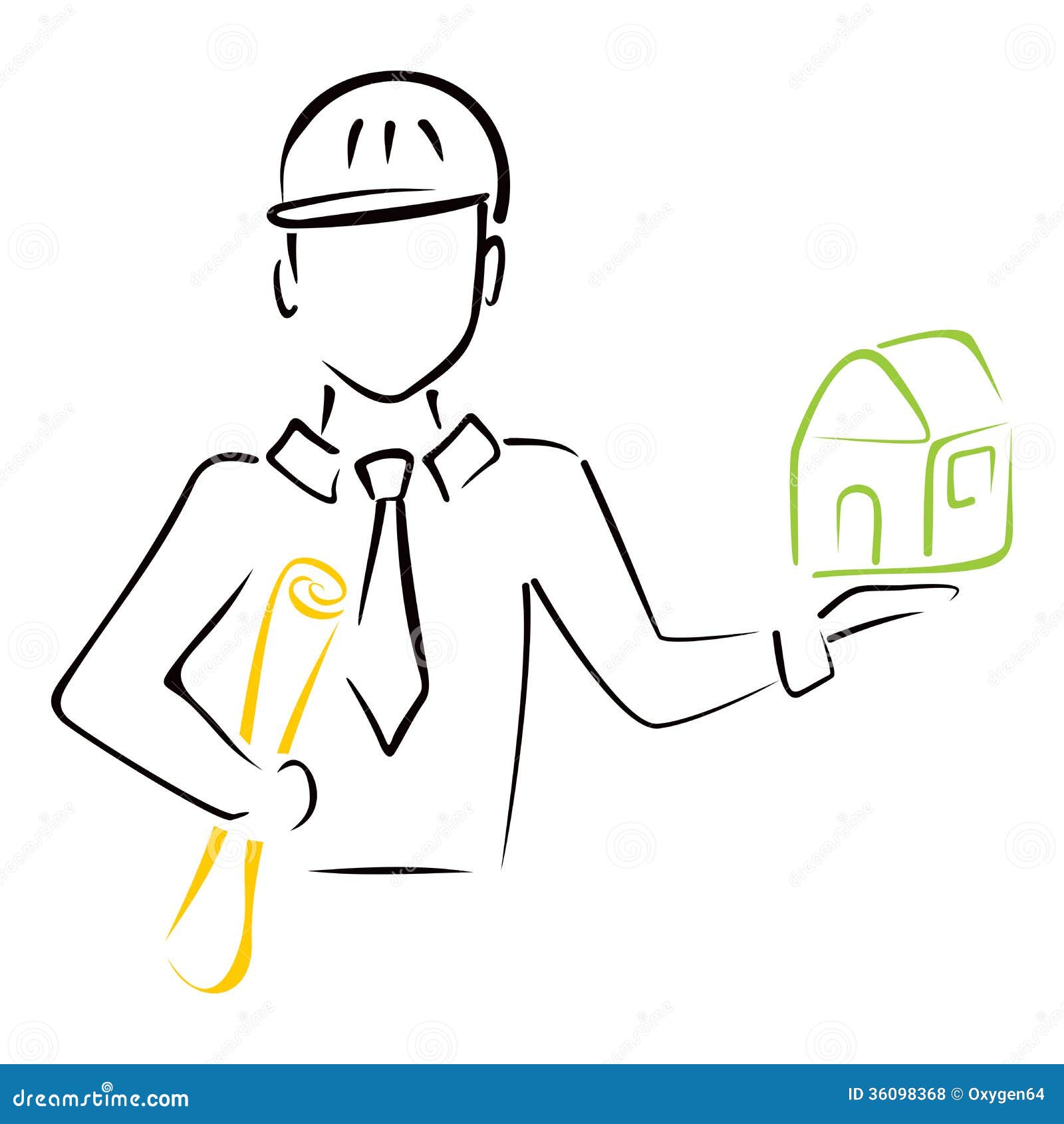 Real estate stock vector. Illustration of build, developer - 36098368