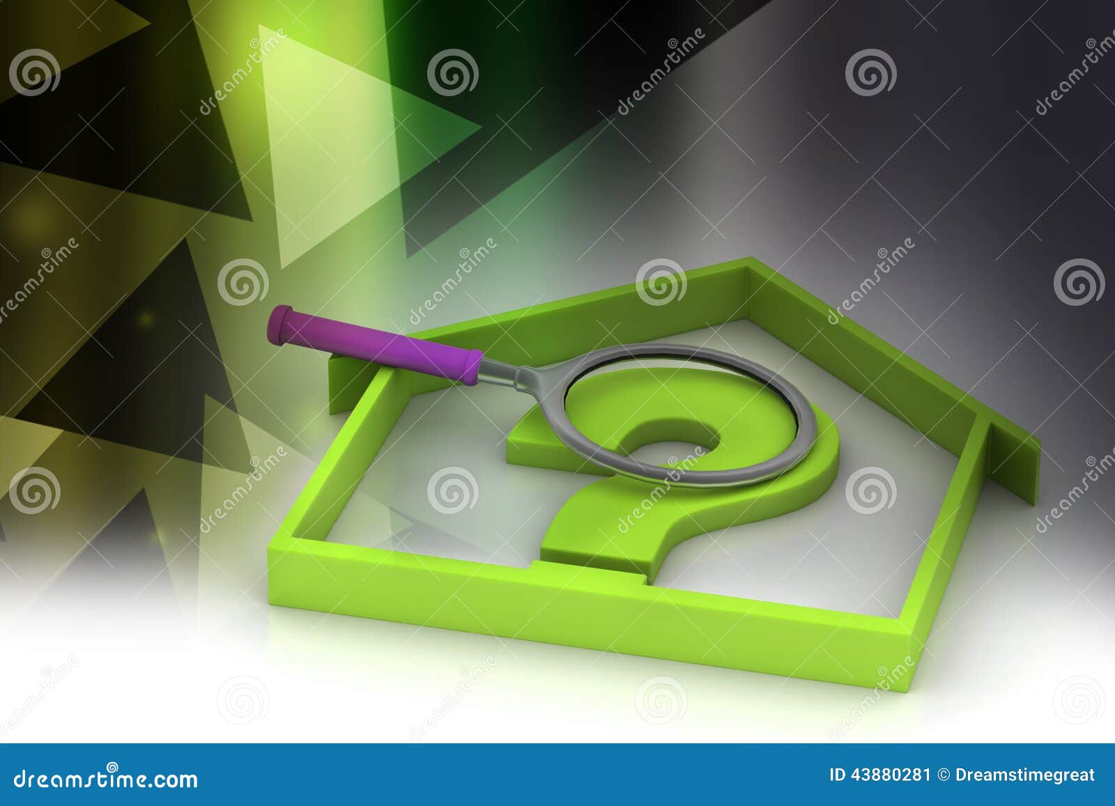 Real Estate Business with Question Mark Stock Illustration ...