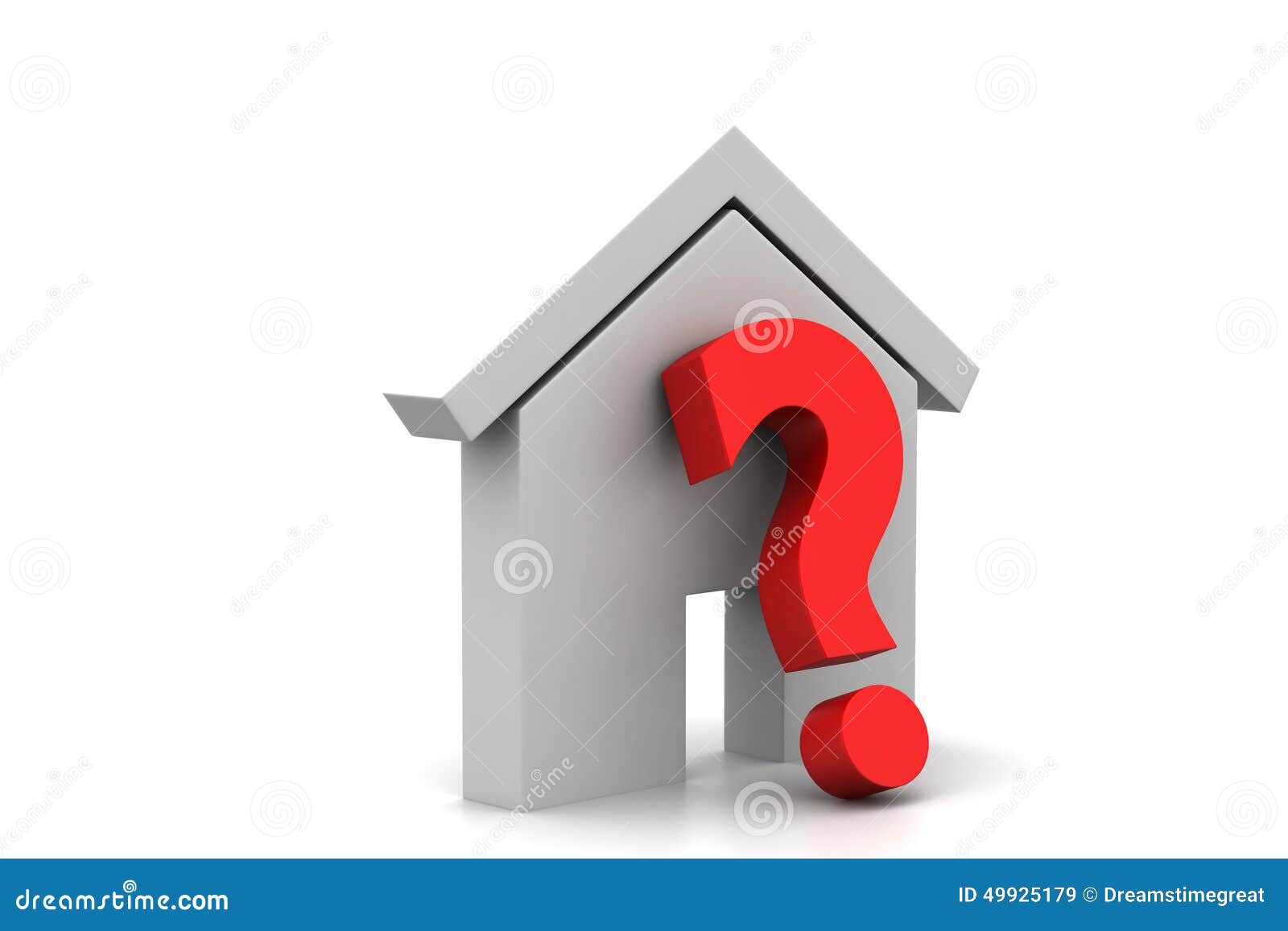 Real Estate Business with Question Mark Stock Illustration ...