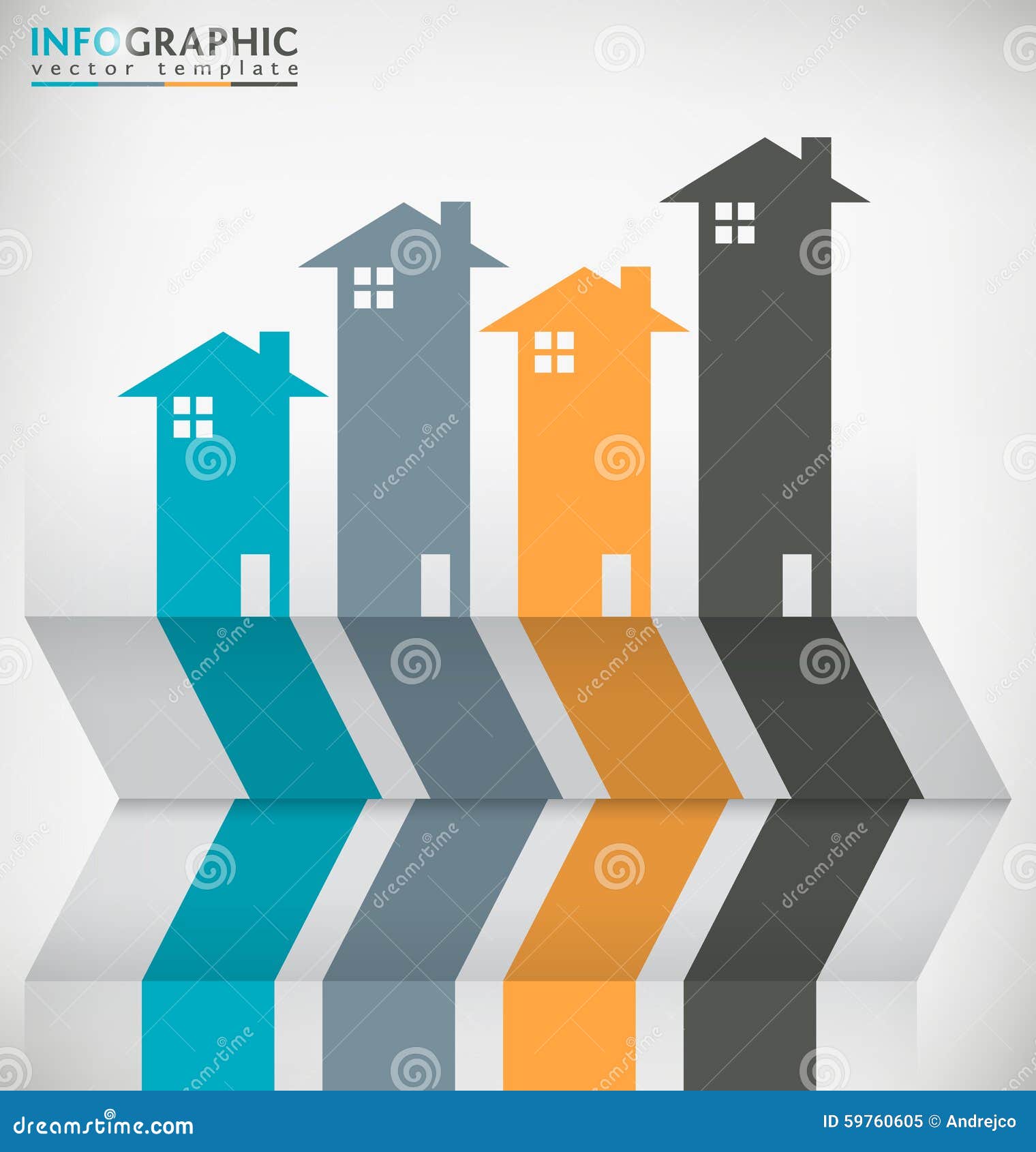 Real Estate Chart stock vector. Illustration of infographic - 59760605