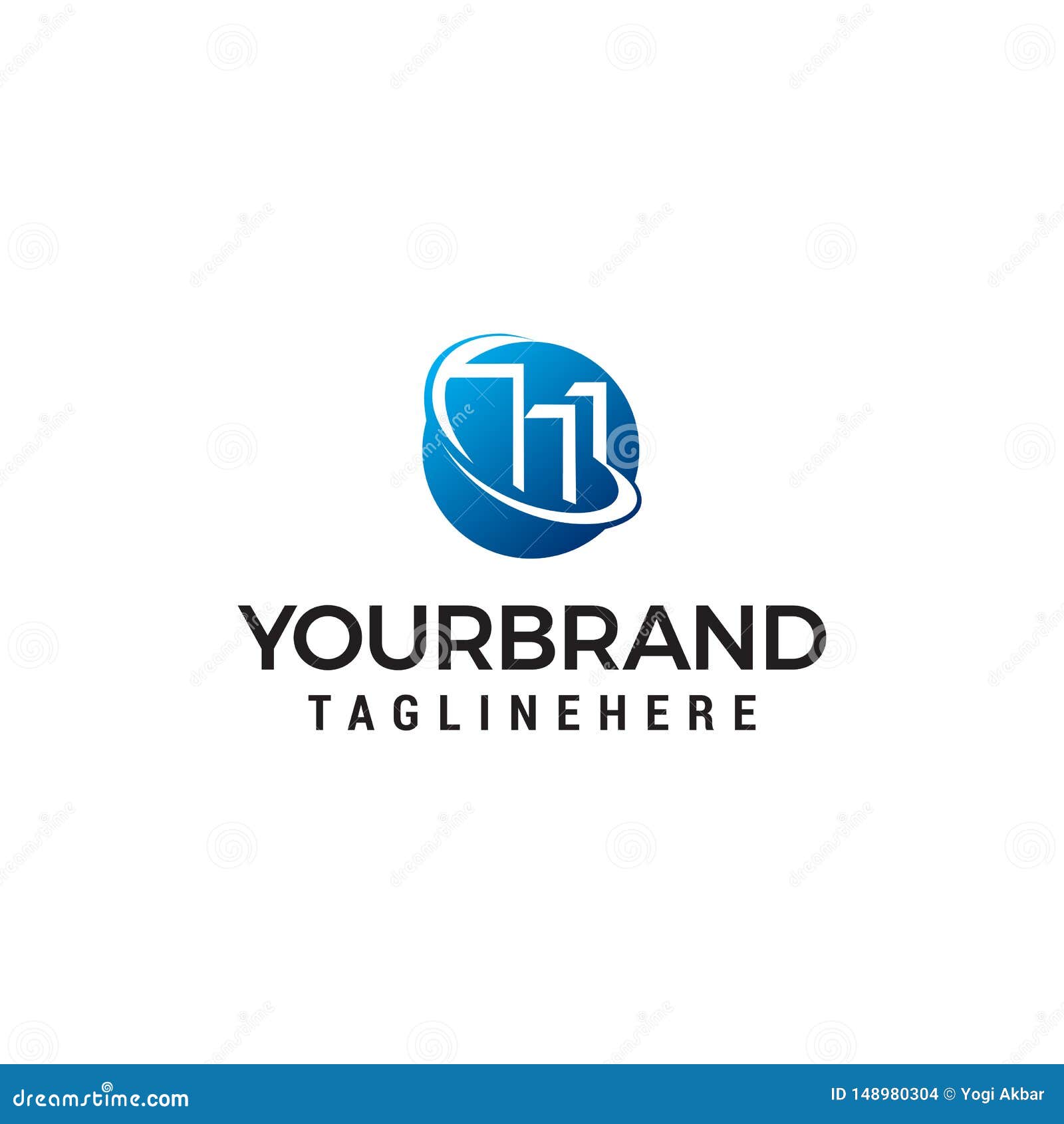 Real Estate Circle Logo Design Concept Template Stock Vector ...