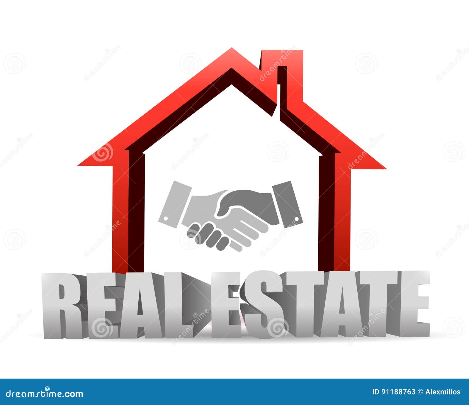 Real Estate Closing Concept Illustration Stock Illustration ...