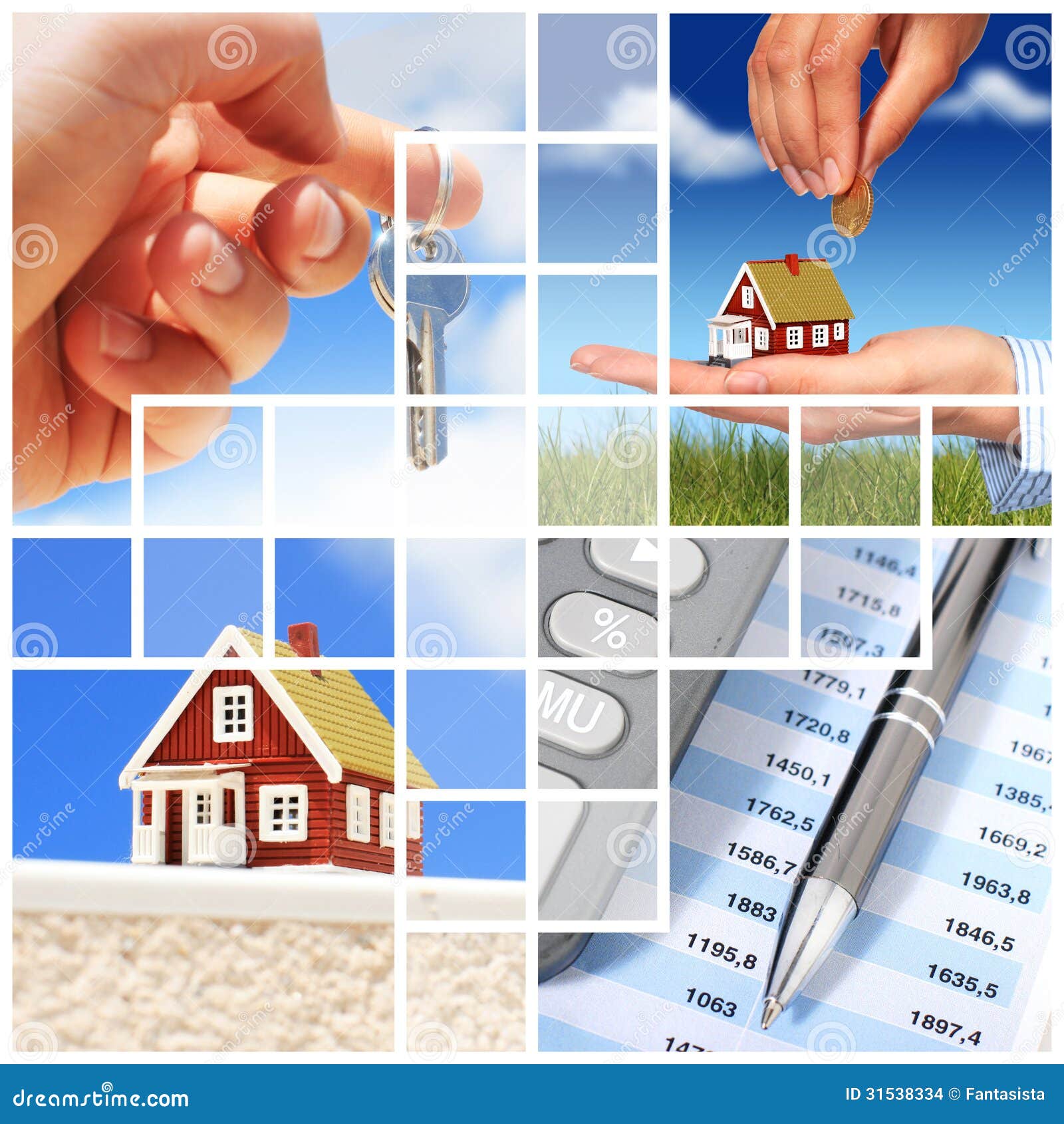 Real estate collage. stock photo. Image of home, background - 31538334